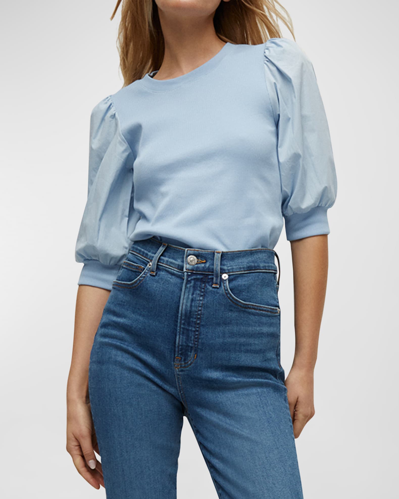 Veronica Beard Puff Sleeve Top