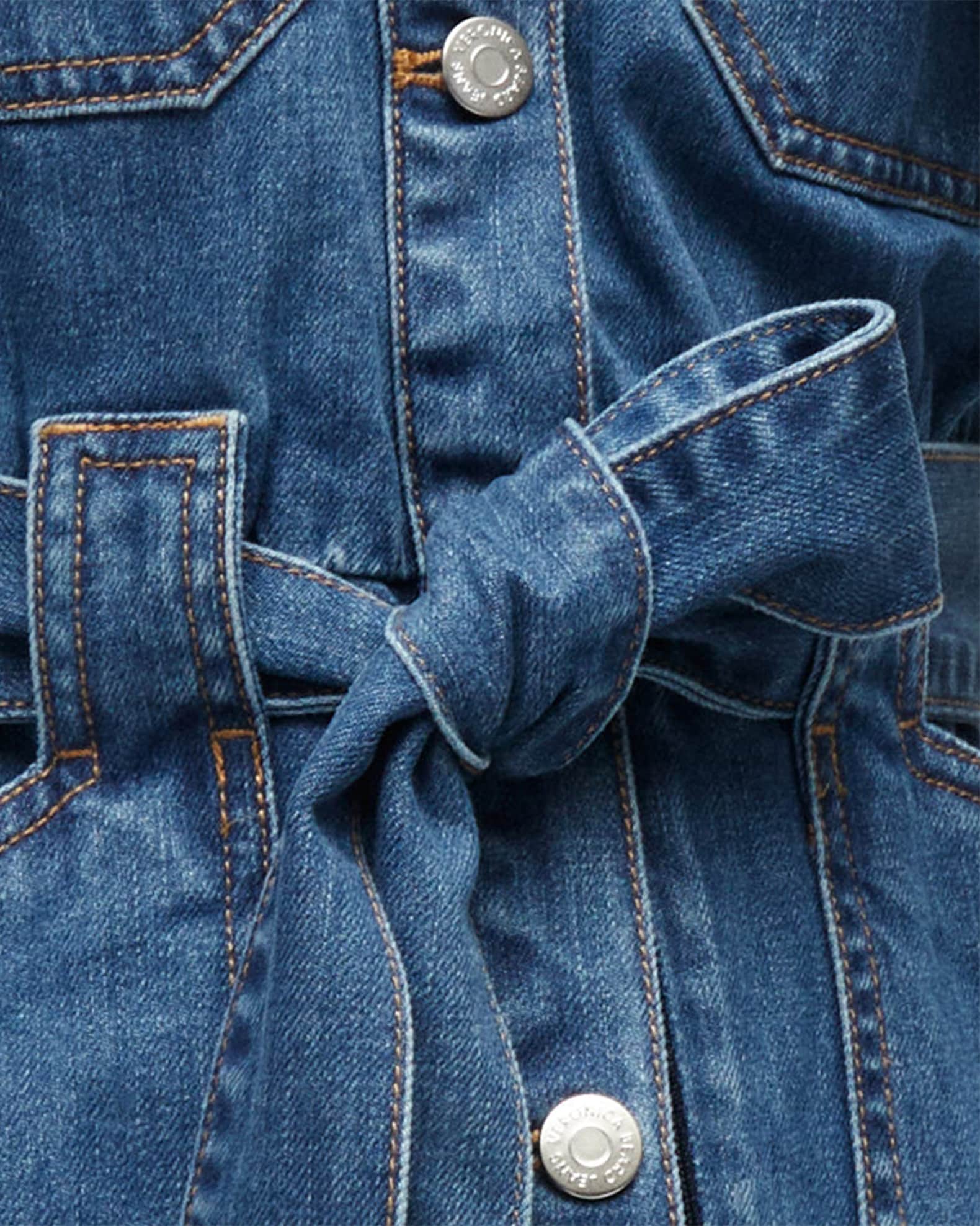 Veronica Beard Evelyn Button-Front Denim Shirtdress | Neiman Marcus