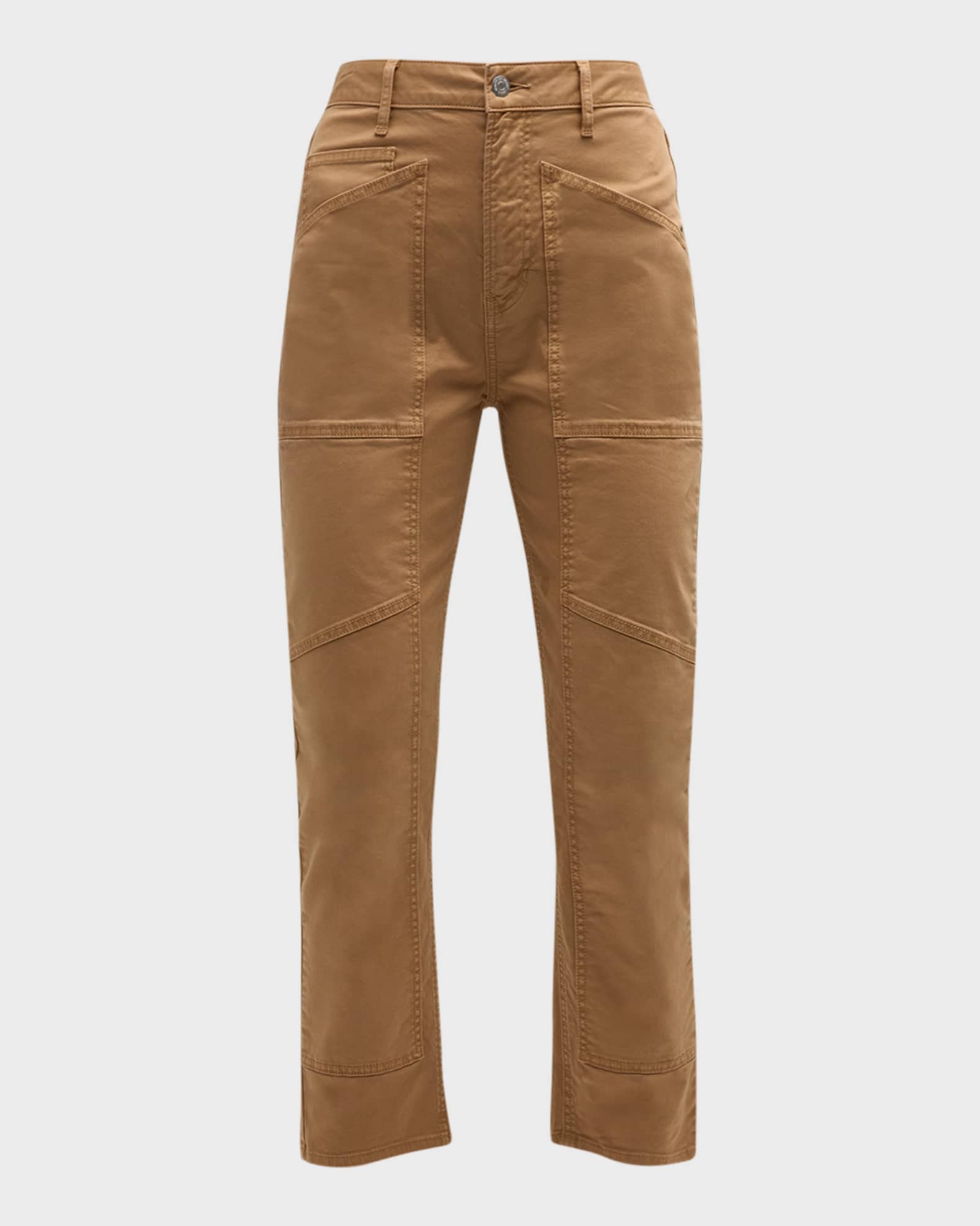 Veronica Beard Arya Straight Cropped Pants | Neiman Marcus