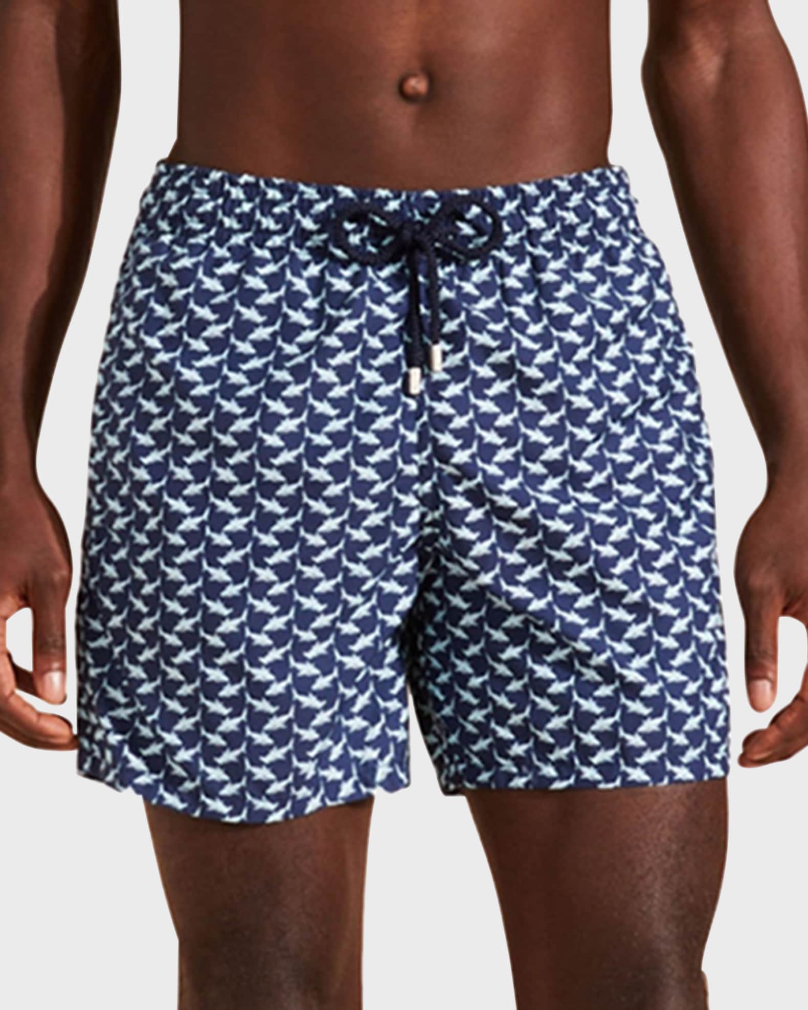 Vilebrequin Men's Net Sharks Swim Trunks | Neiman Marcus