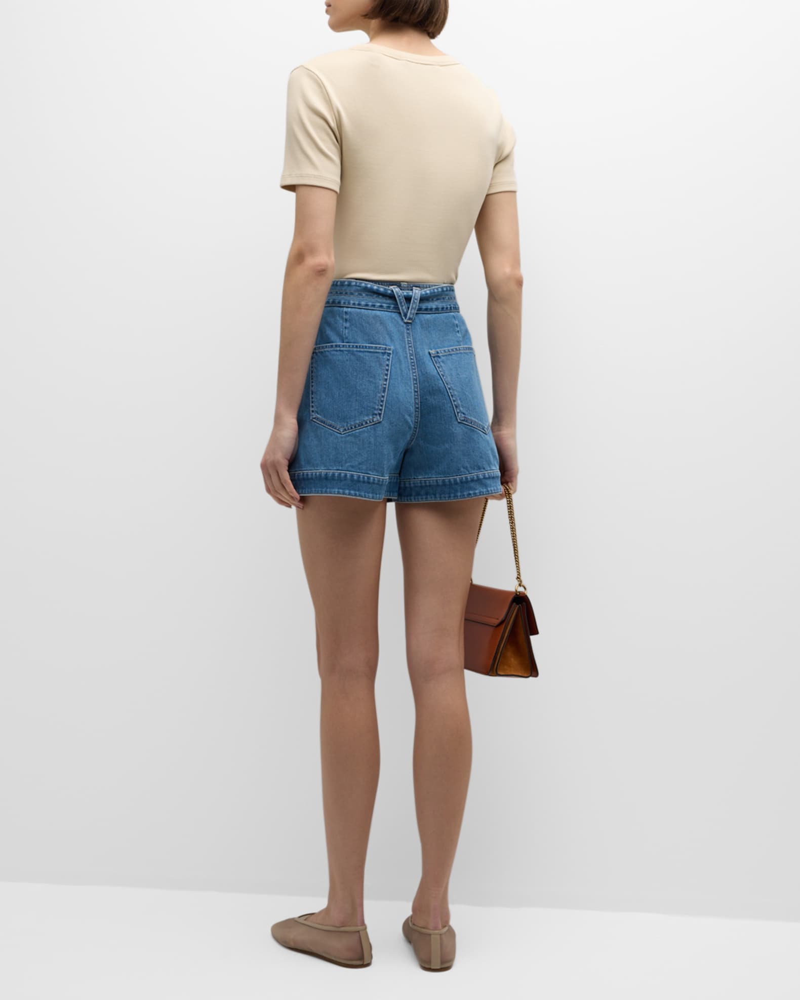 Veronica Beard Pruitt Ribbed Tee | Neiman Marcus