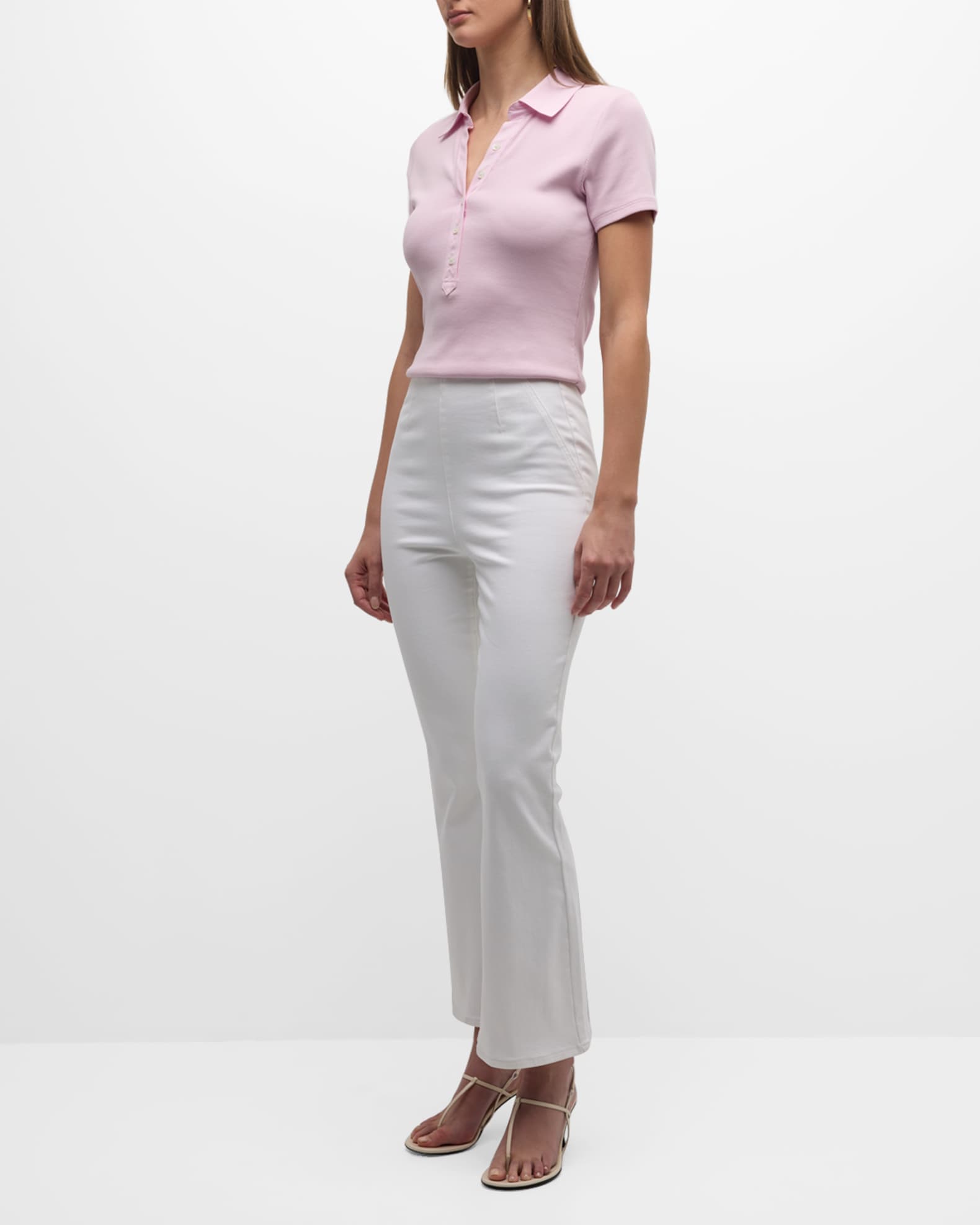 Veronica Beard Kearney Polo Tee | Neiman Marcus