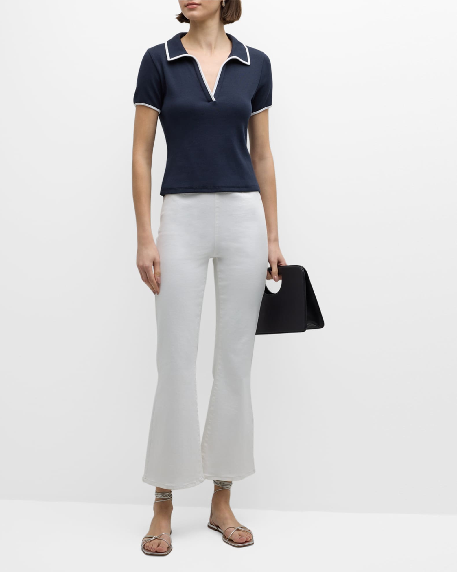 Veronica Beard Kearney Knit Tee | Neiman Marcus