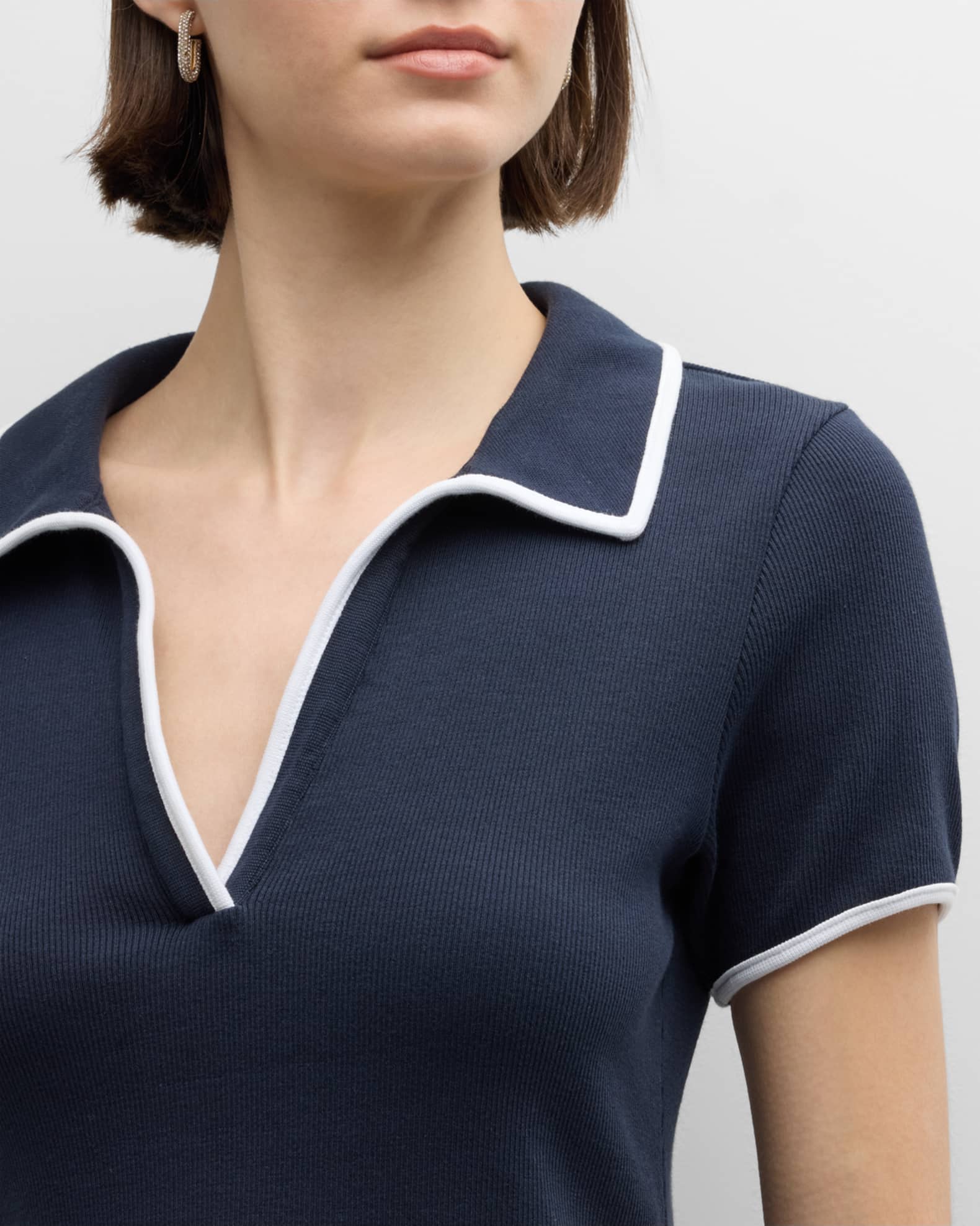 Veronica Beard Kearney Knit Tee | Neiman Marcus