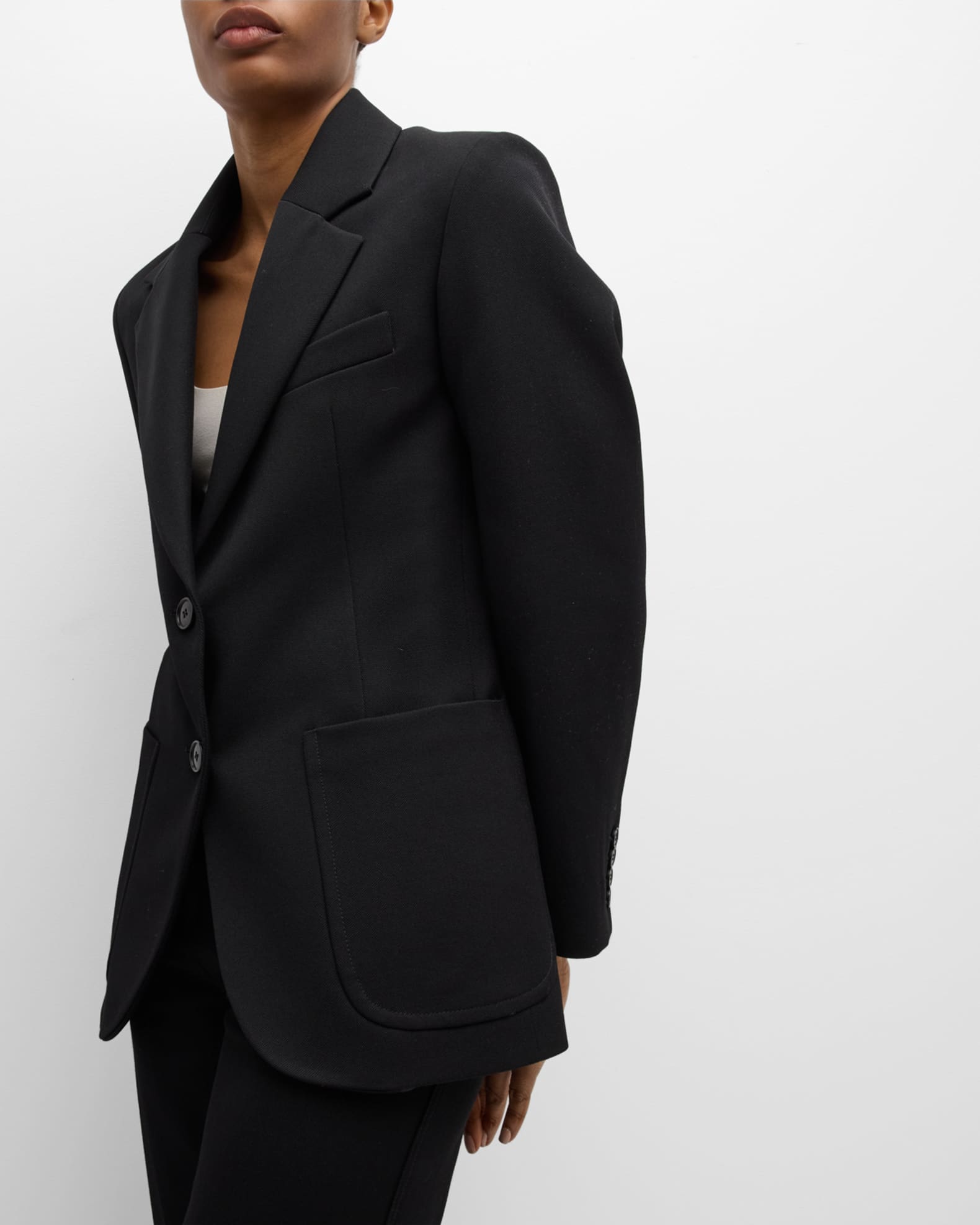 Victoria Beckham Patch Pocket Jacket | Neiman Marcus