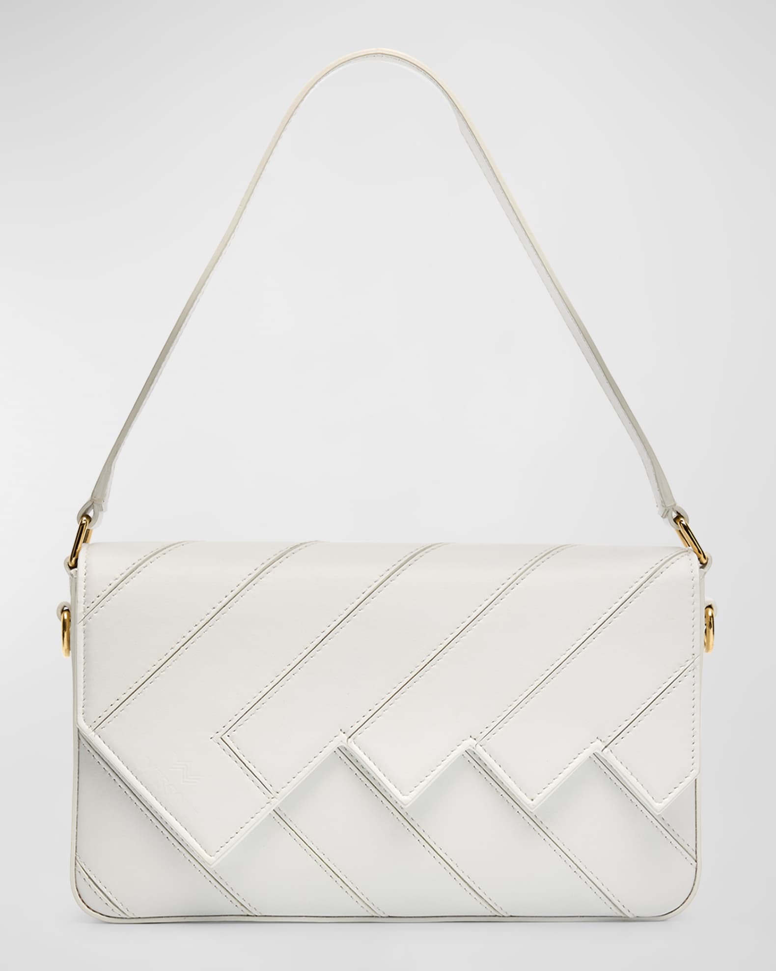 Missoni Large Flap Wave Leather Shoulder Bag | Neiman Marcus