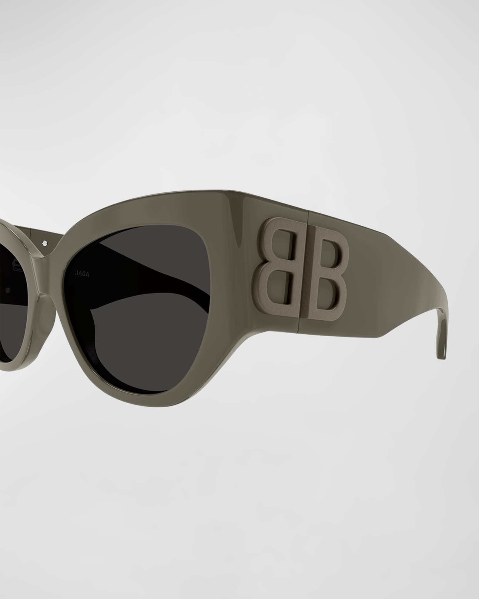 Balenciaga BB Monochrome Acetate Butterfly Sunglasses | Neiman Marcus