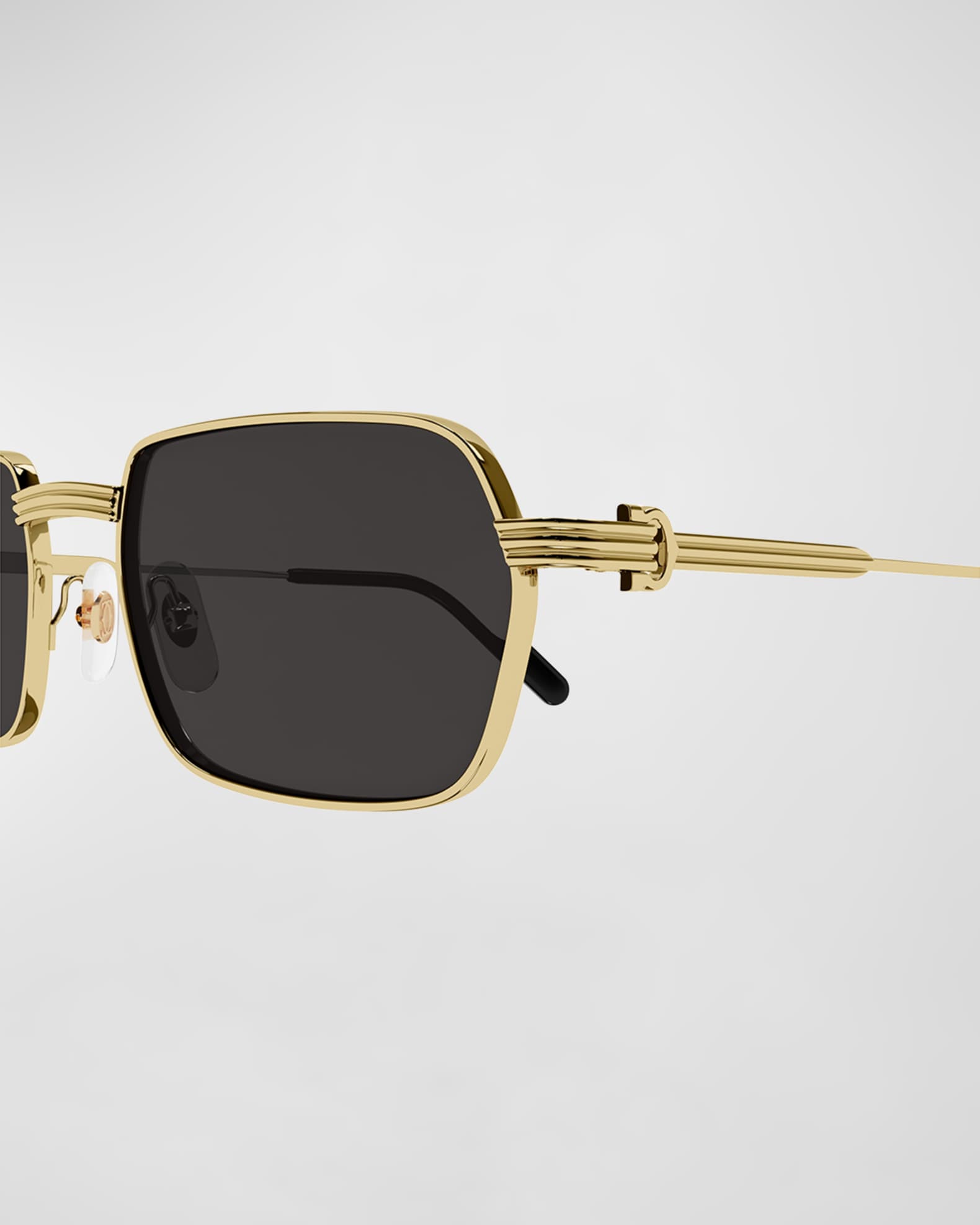 Cartier Men's Metal Rectangle Sunglasses | Neiman Marcus