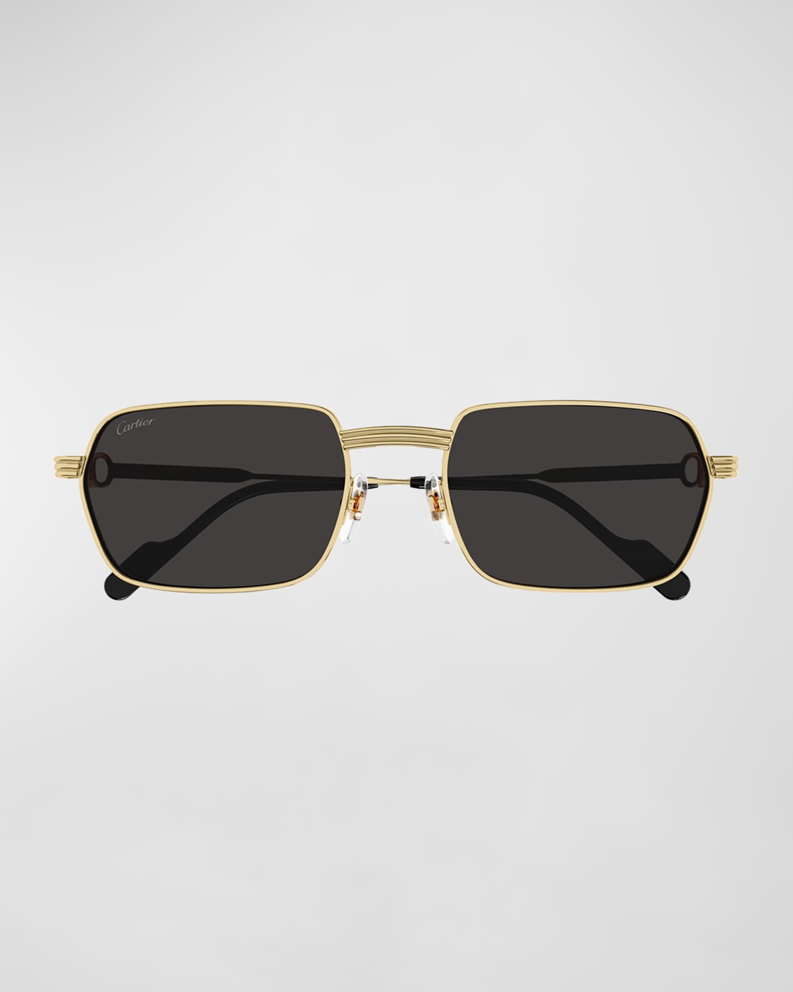 Cartier Men's Metal Rectangle Sunglasses | Neiman Marcus