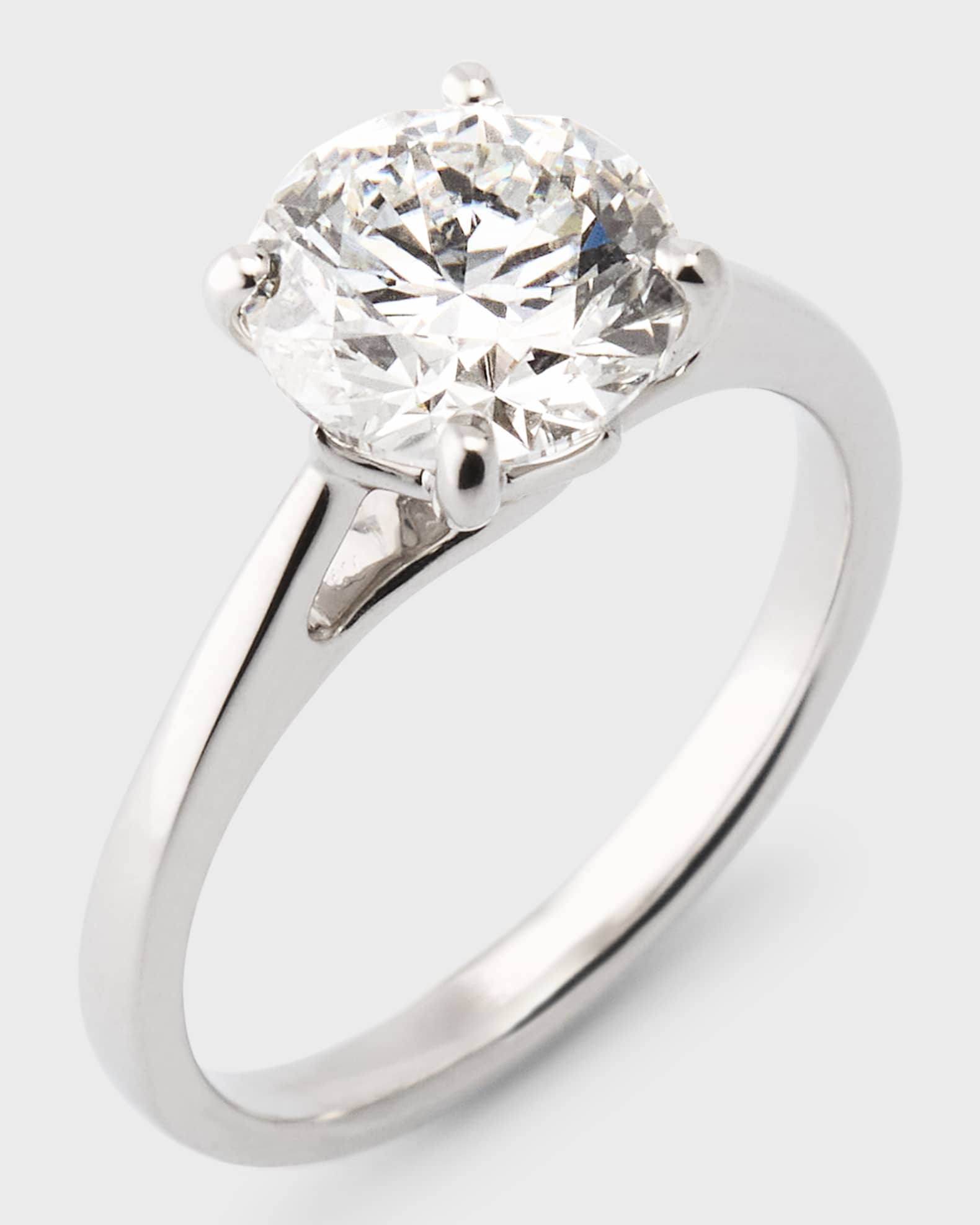 Neiman Marcus Lab Grown Diamonds Lab Gown Diamond Platinum Solitaire ...