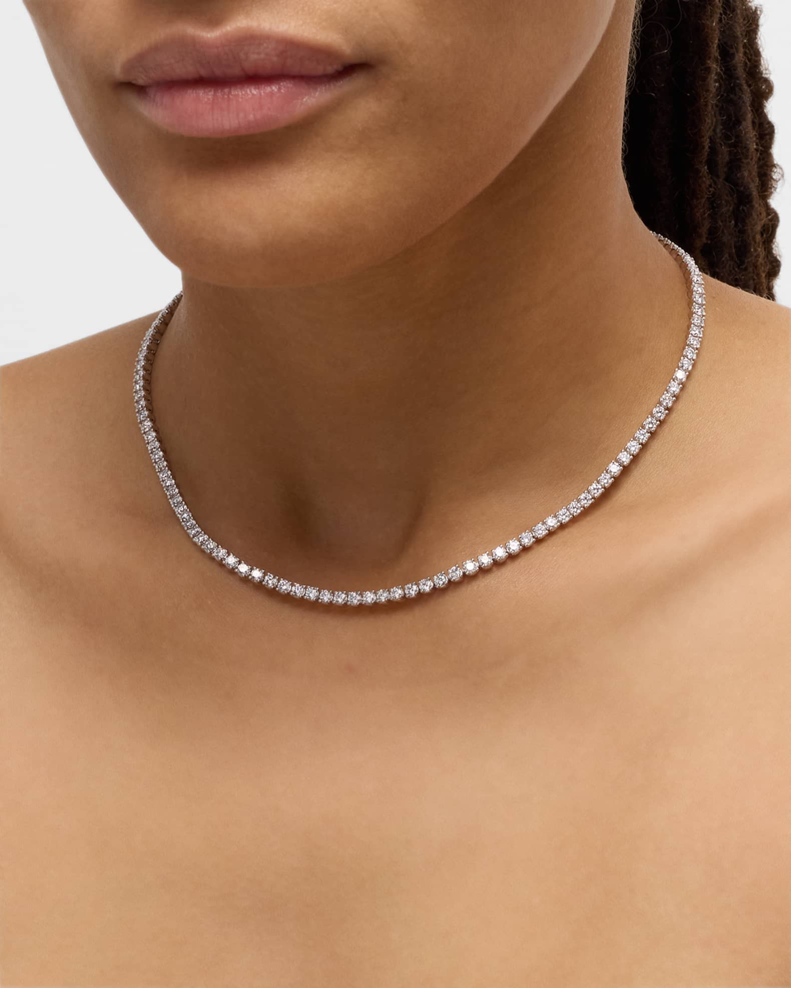 Neiman Marcus Lab Grown Diamonds Lab Grown Diamond 18K White Gold Round ...