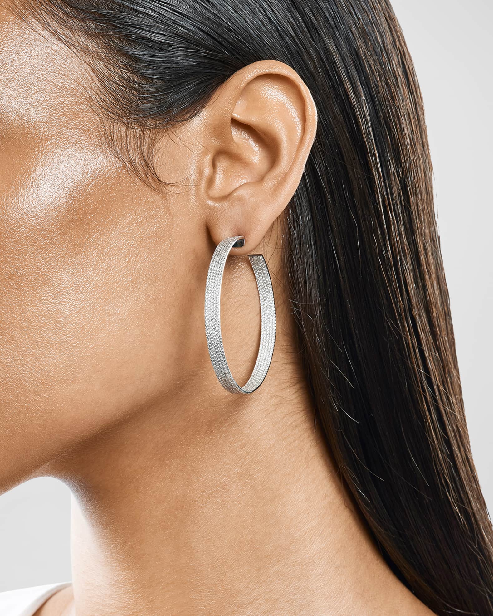 50mm diamond hoop earrings store