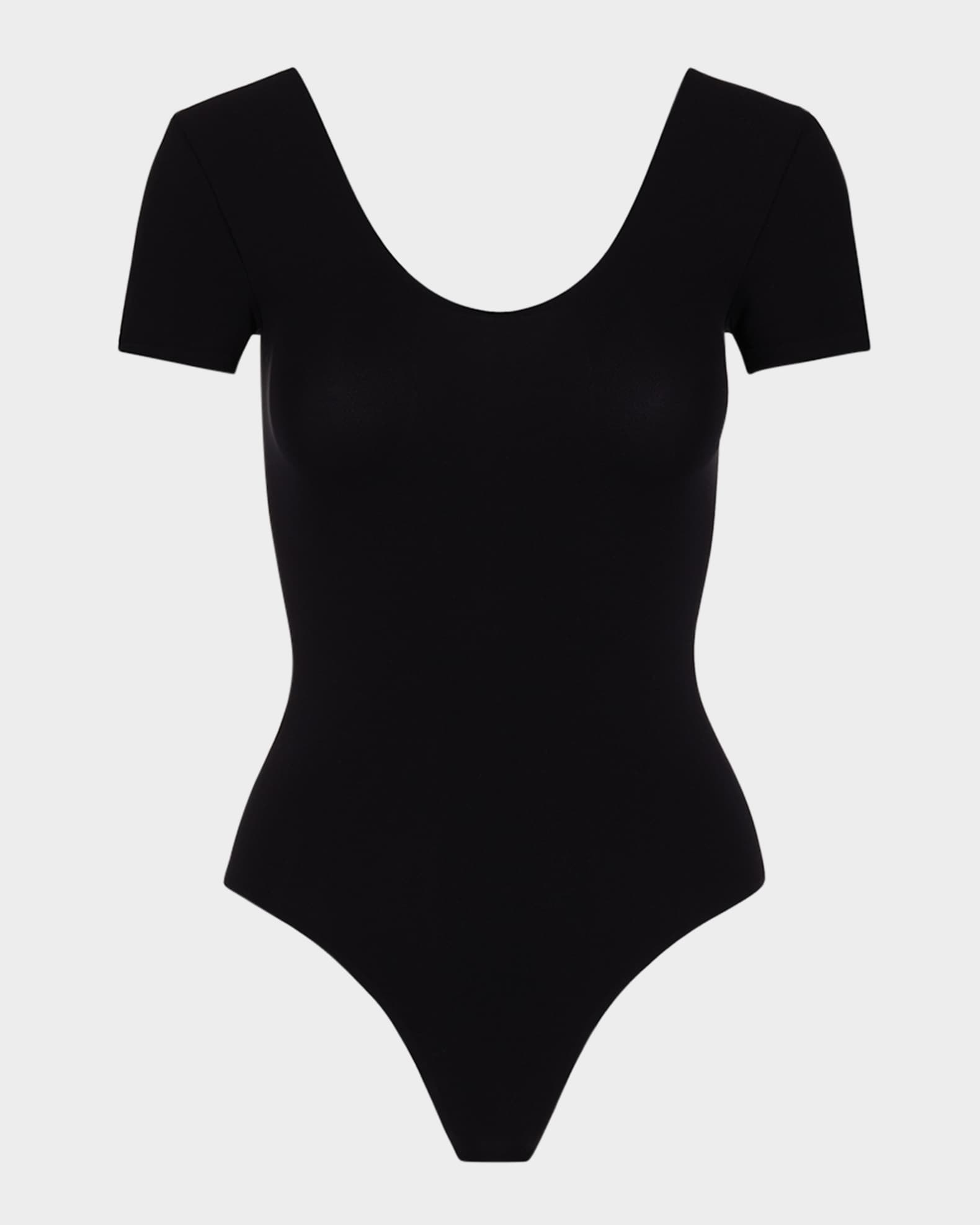 Commando Ballet Scoop-Neck Microfiber Bodysuit | Neiman Marcus