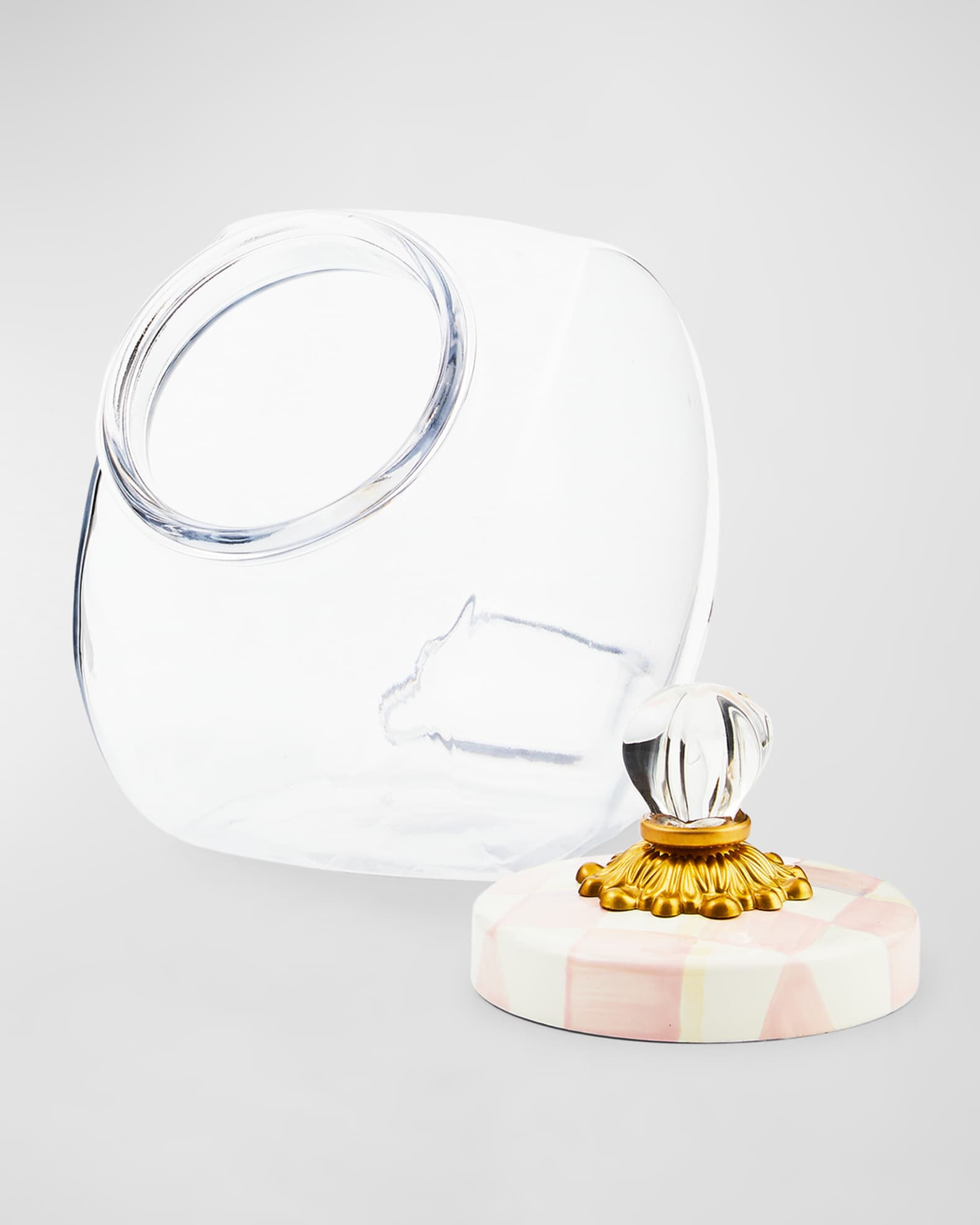 MacKenzie-Childs Sweets Jar with Rosy Check Lid | Neiman Marcus