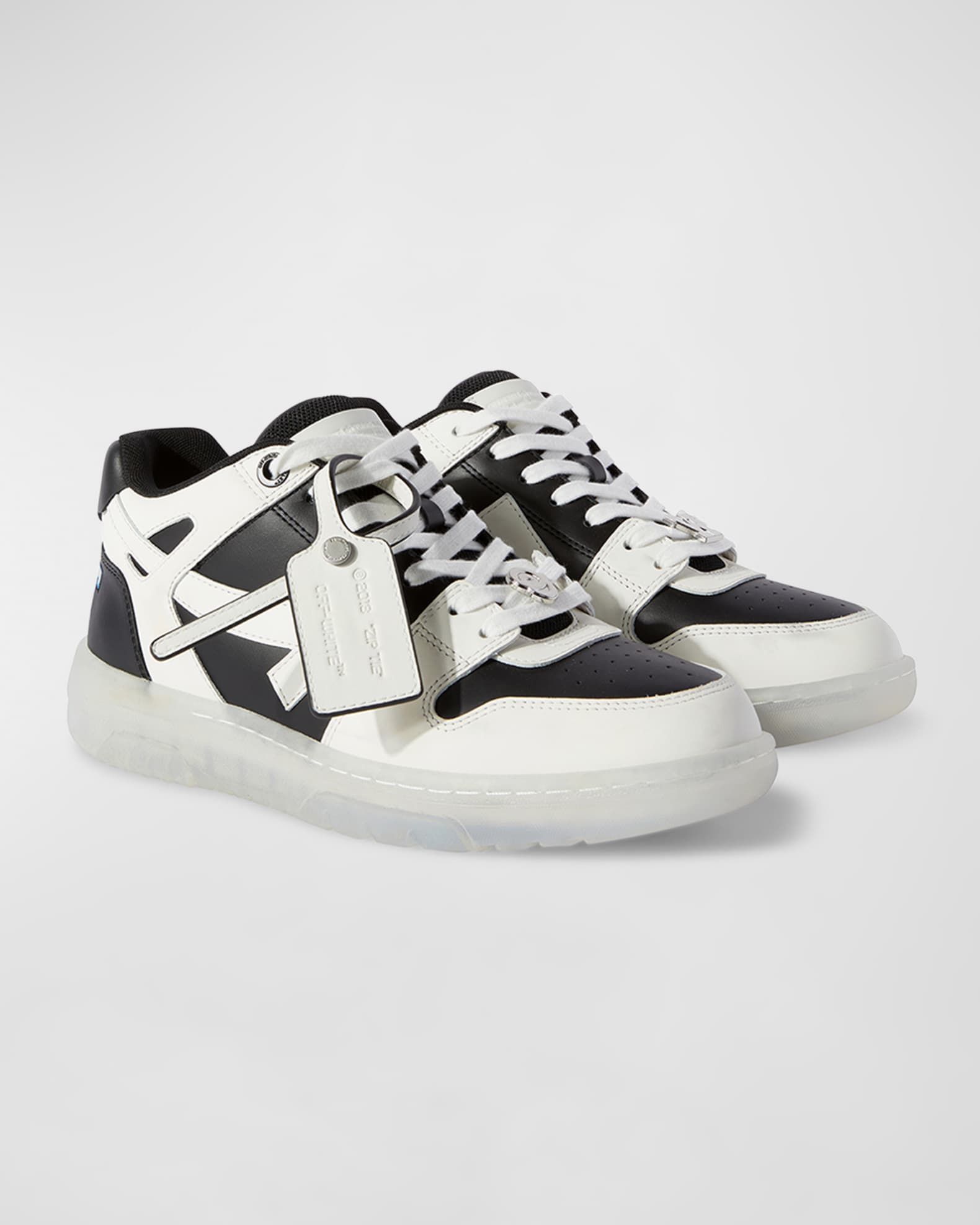 Off-White Men's Out Of Office Logic Leather Low-Top Sneakers | Neiman ...