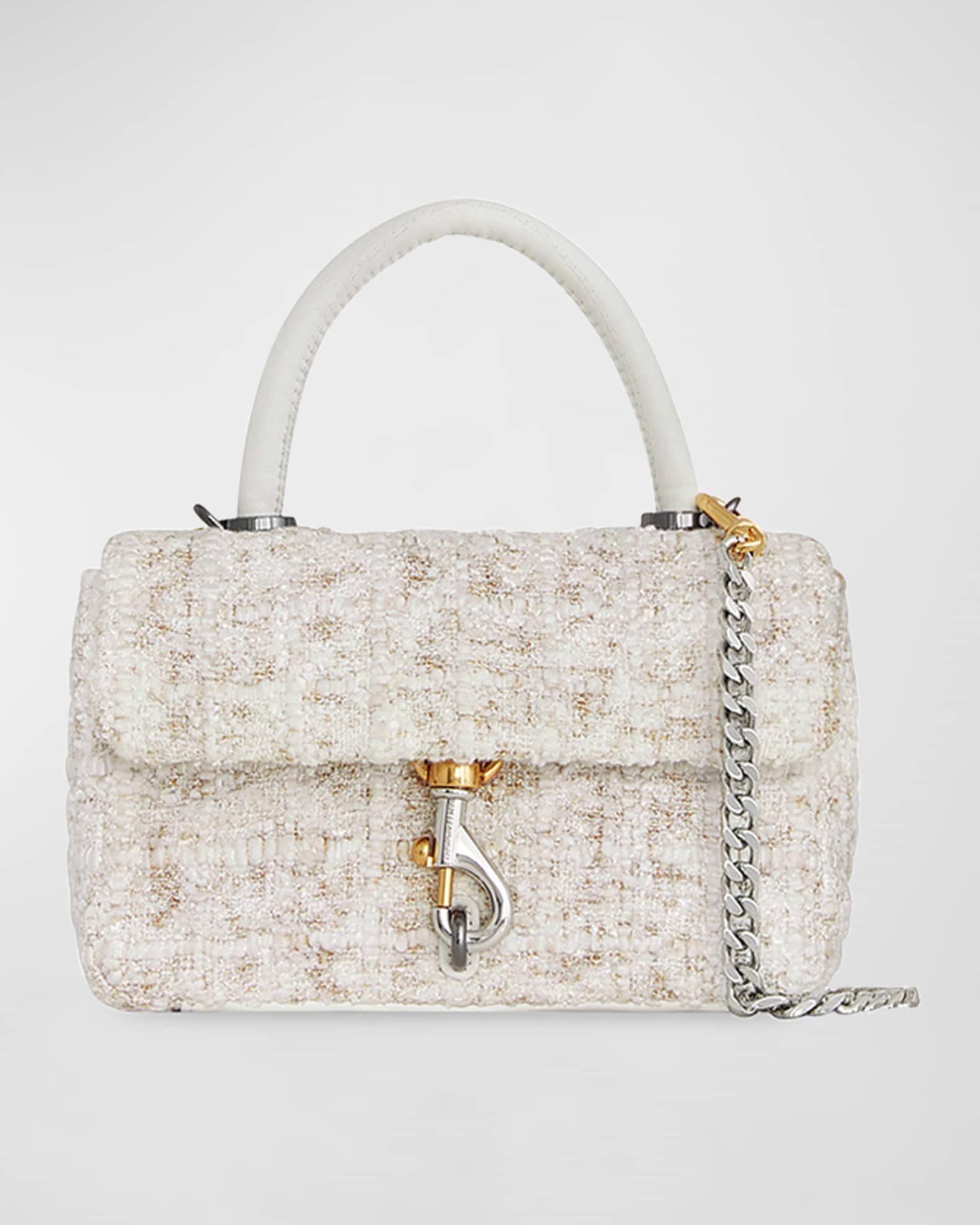 Rebecca Minkoff Edie Flap Boucle Top-Handle Bag | Neiman Marcus