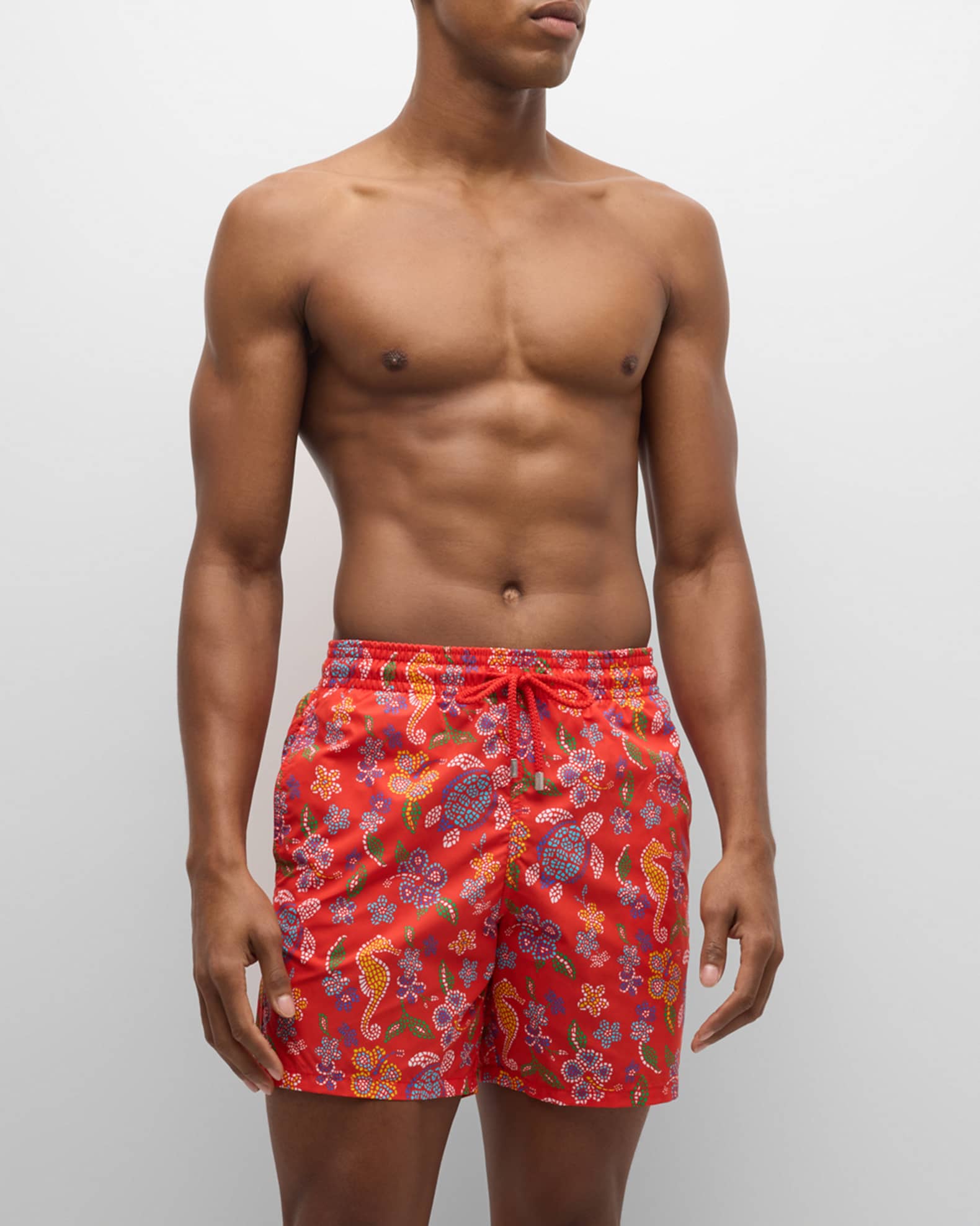 Vilebrequin Men's Seahorse Moorea Swim Trunks | Neiman Marcus