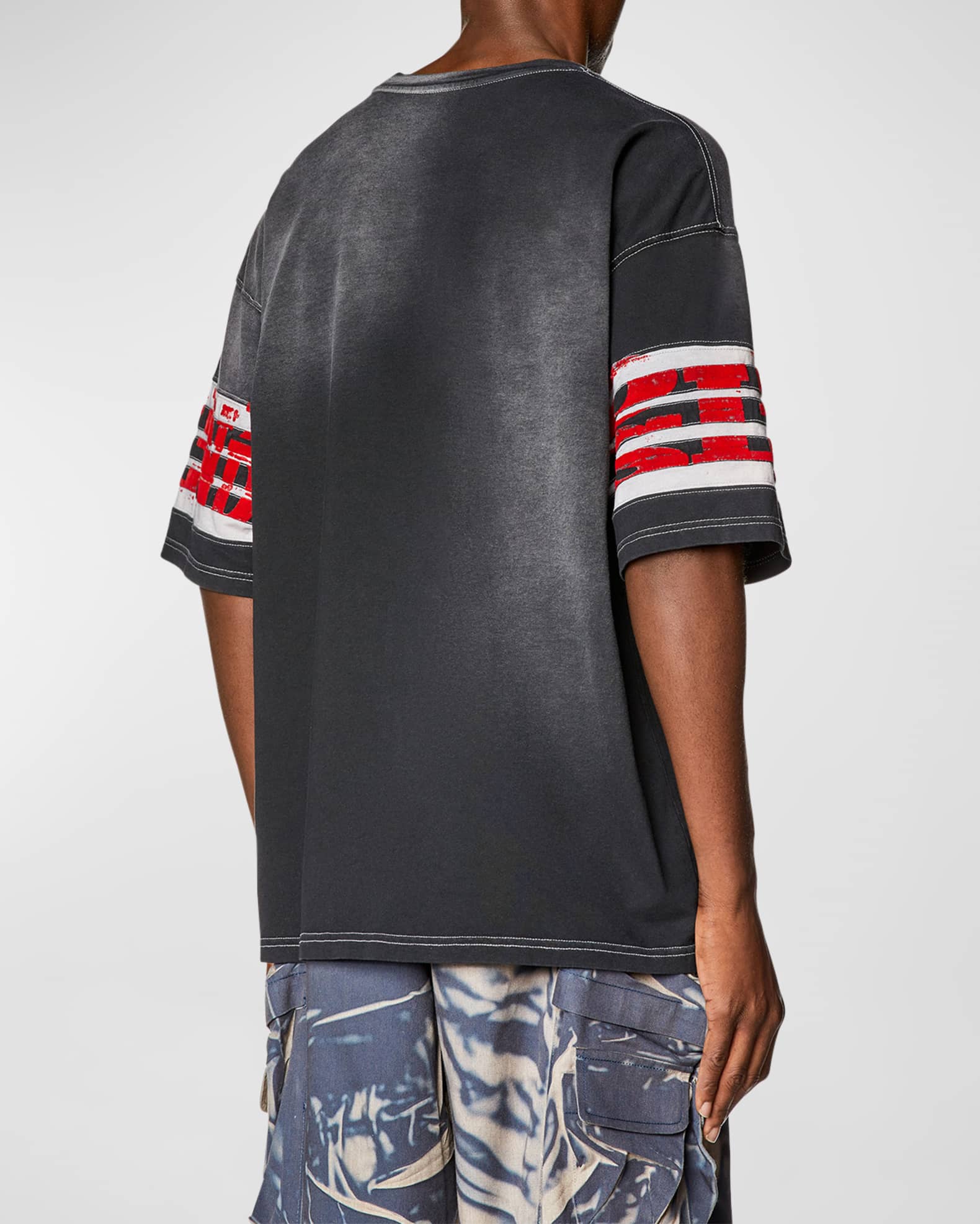 Diesel Men's Flocked Logo Jersey T-Shirt | Neiman Marcus