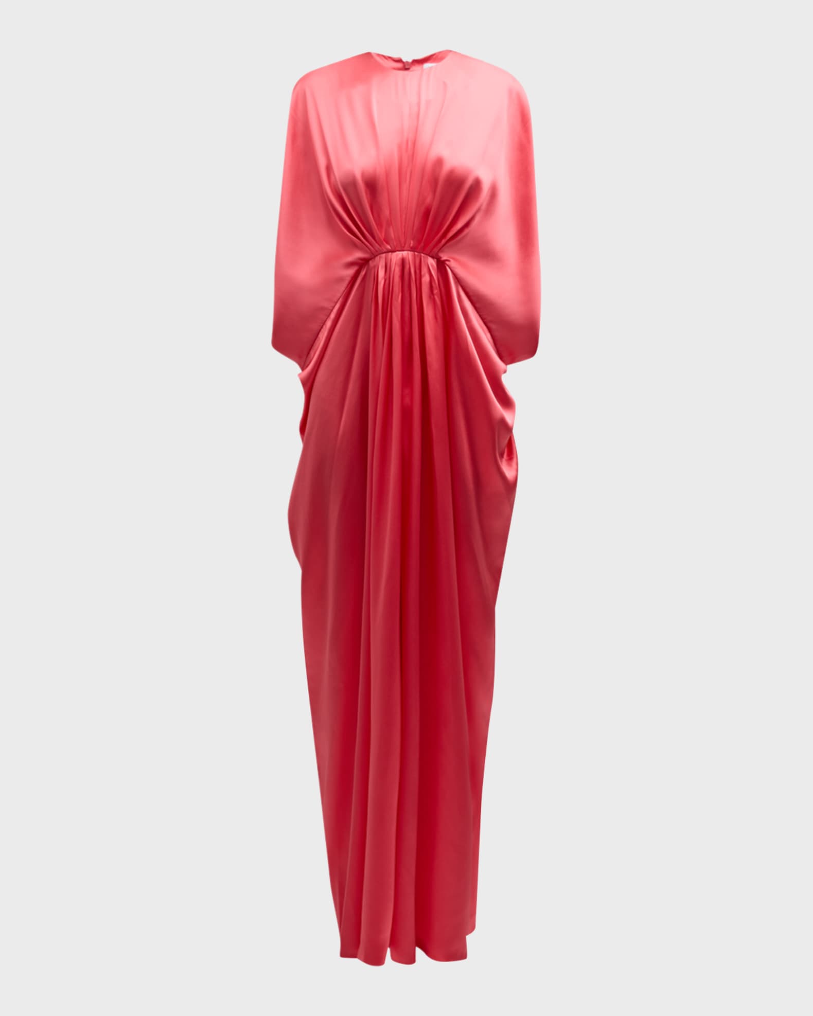E.Stott Joan Ruched Silk Empire Gown | Neiman Marcus