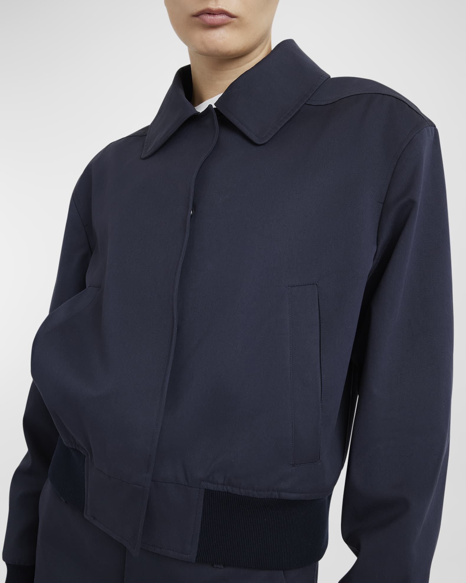 ARMARIUM Water-Repellant Rain Bomber Jacket | Neiman Marcus
