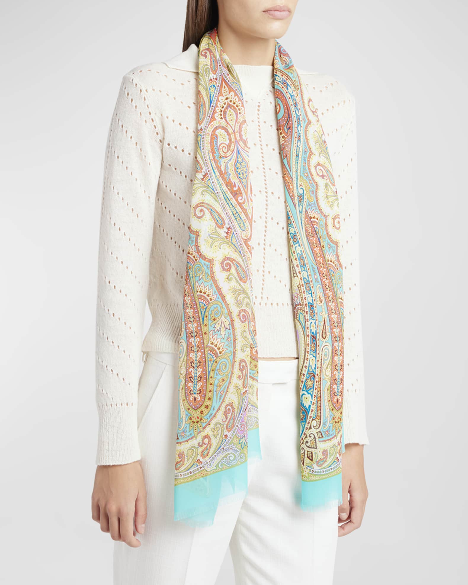 Etro Paisley Silk Scarf | Neiman Marcus