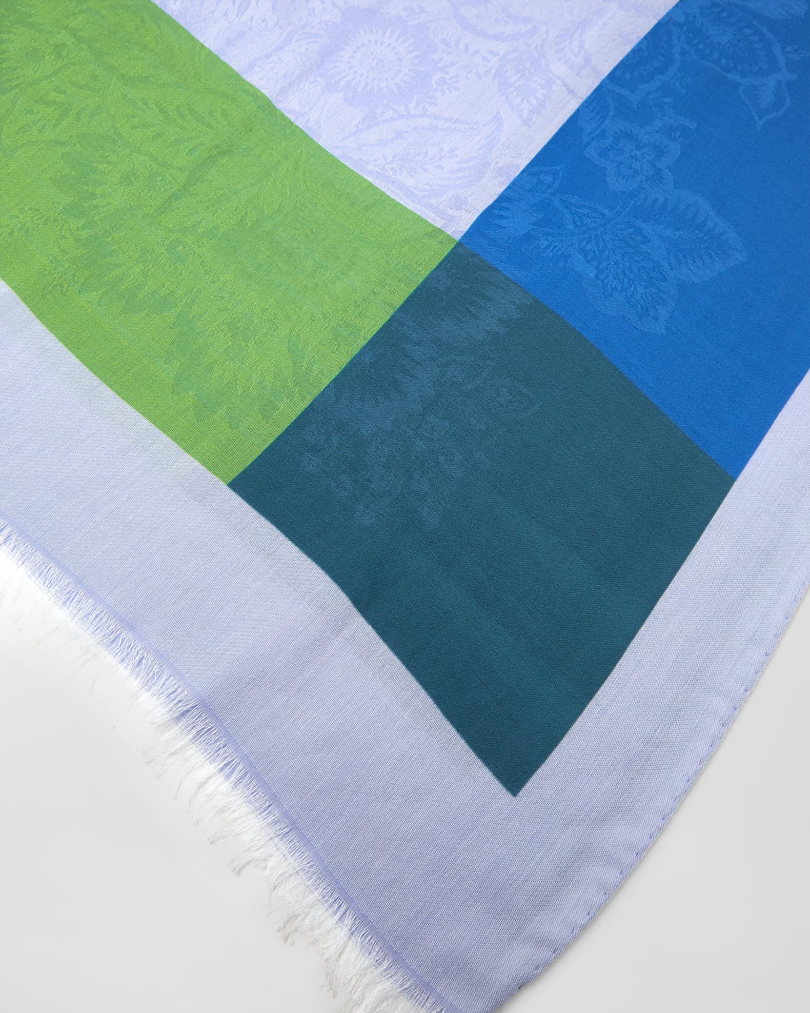 Etro Color-Block Cotton & Modal Scarf | Neiman Marcus