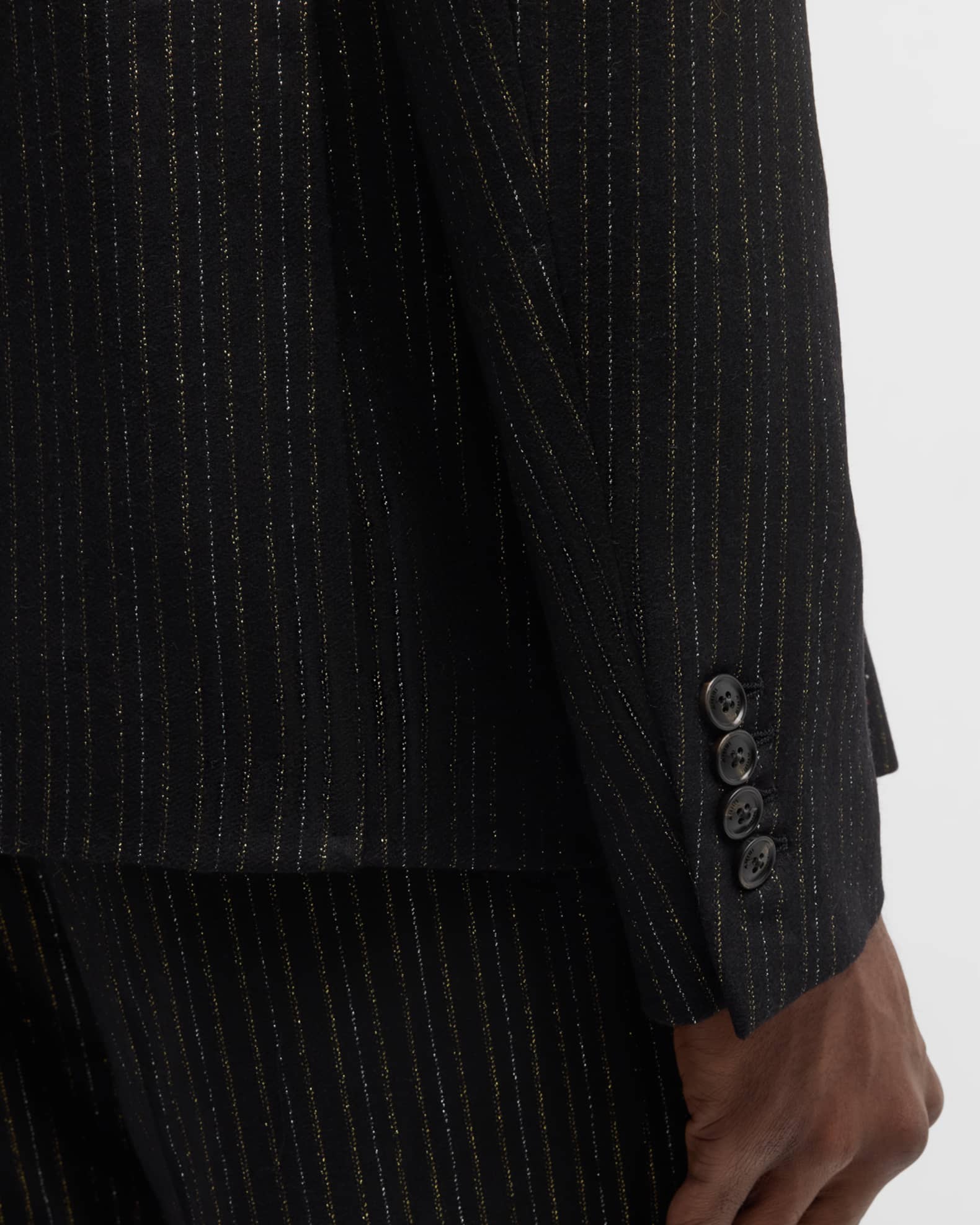 Amiri Men's Double-Breasted Metallic Pinstripe Tuxedo Jacket | Neiman ...