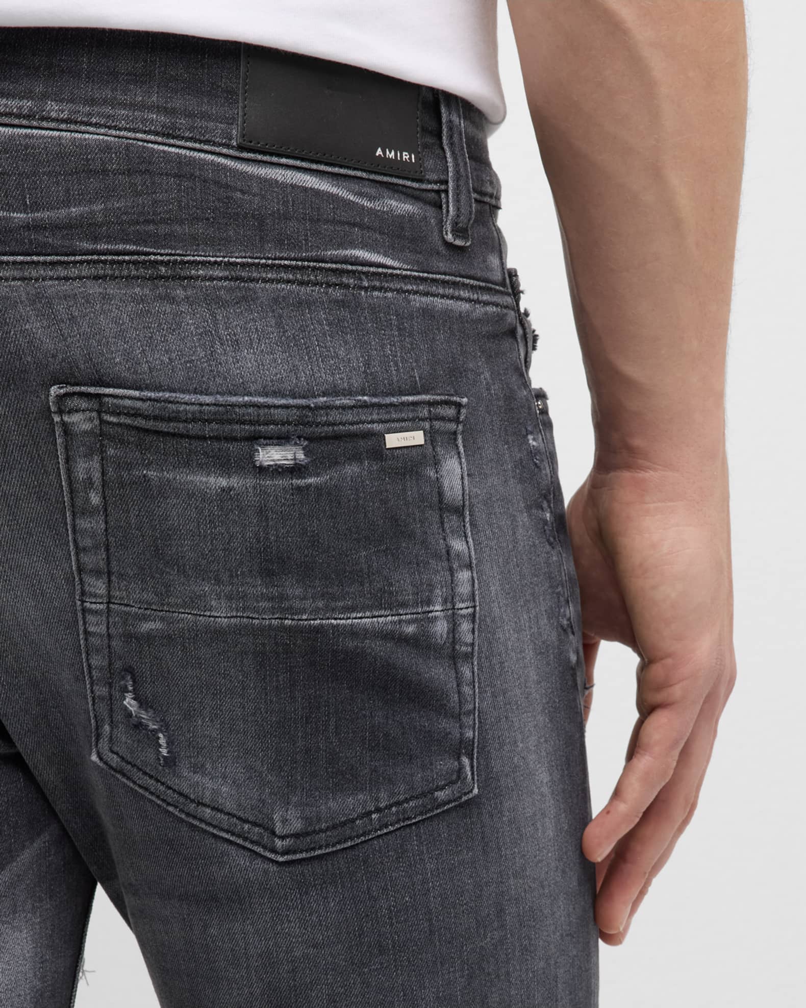 Amiri Men's MX1 Crystal Skinny Jeans | Neiman Marcus