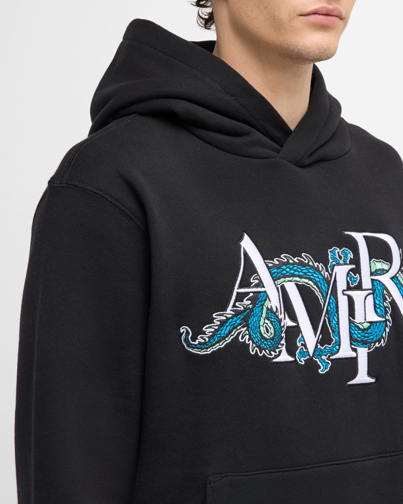 Amiri Men's Dragon Logo Hoodie | Neiman Marcus