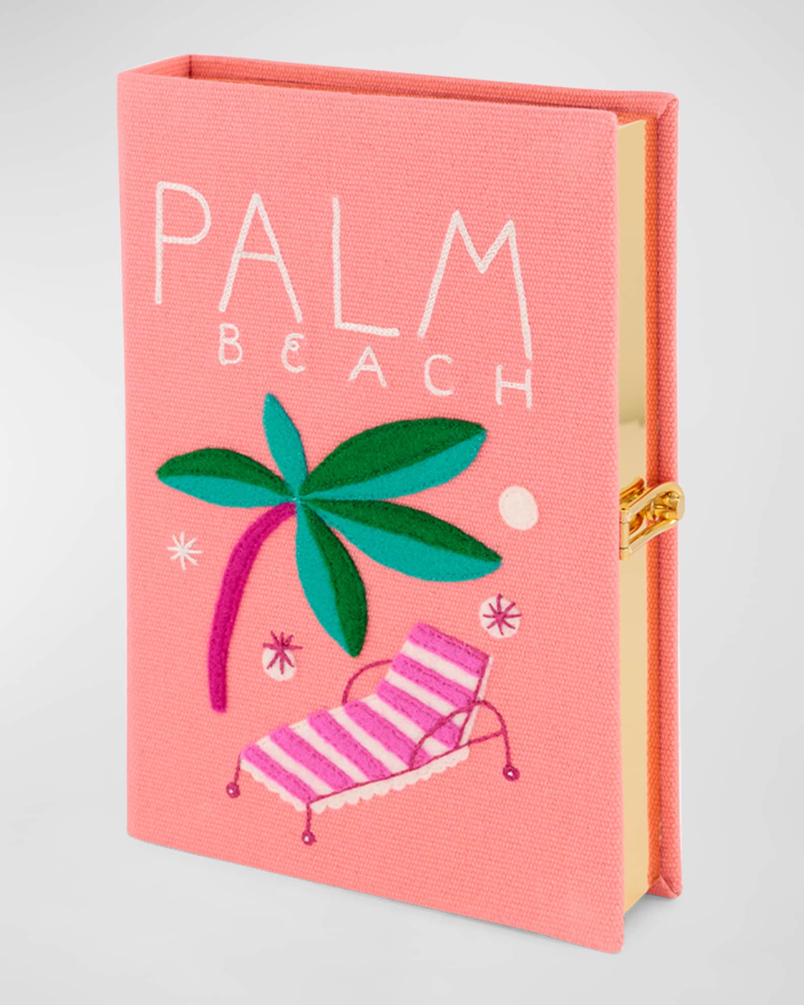 Olympia Le-Tan Small Palm Beach Book Clutch Bag | Neiman Marcus