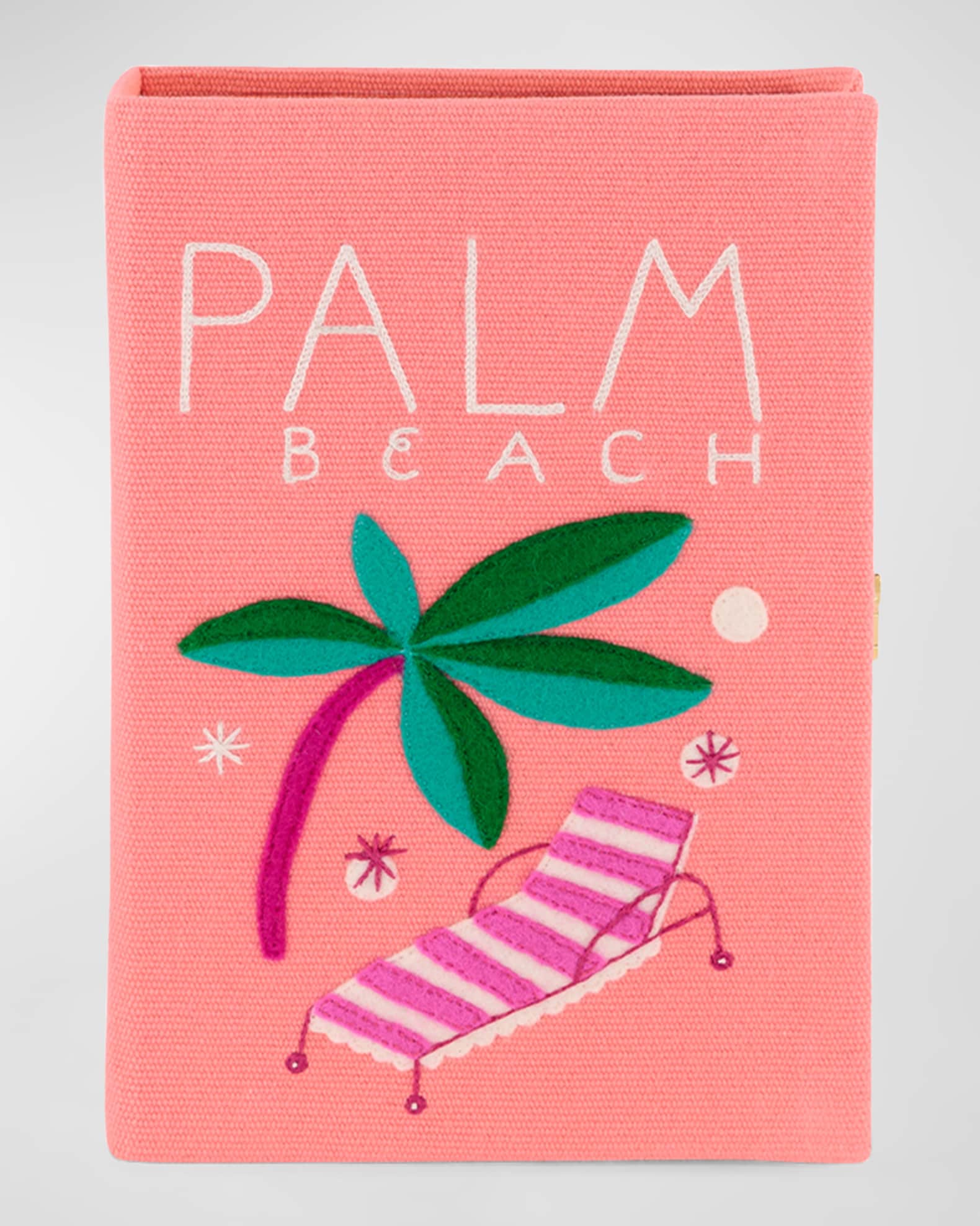 Olympia Le-Tan Small Palm Beach Book Clutch Bag | Neiman Marcus