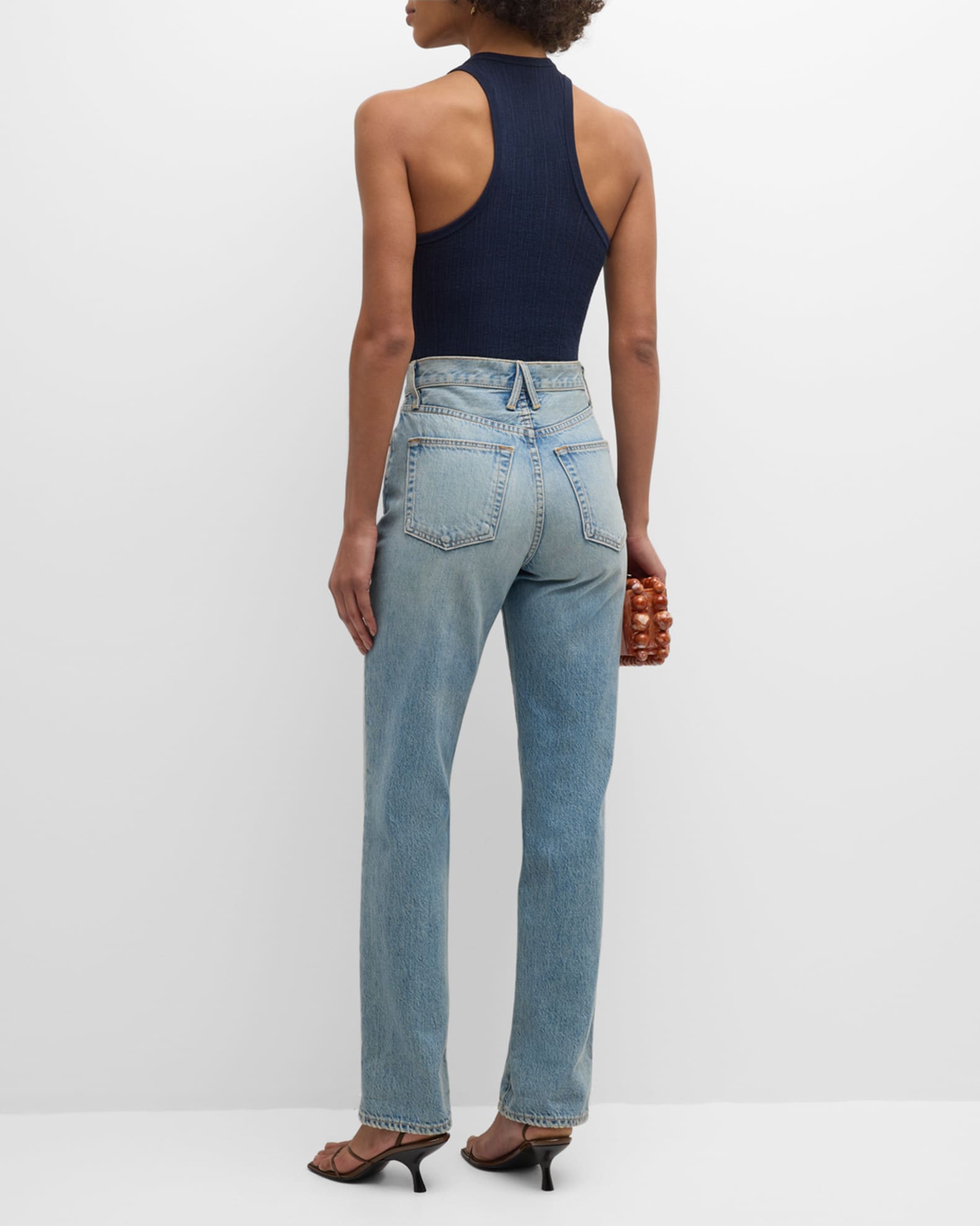 A.L.C. Iris Striped Scoop-Neck Tank Top | Neiman Marcus