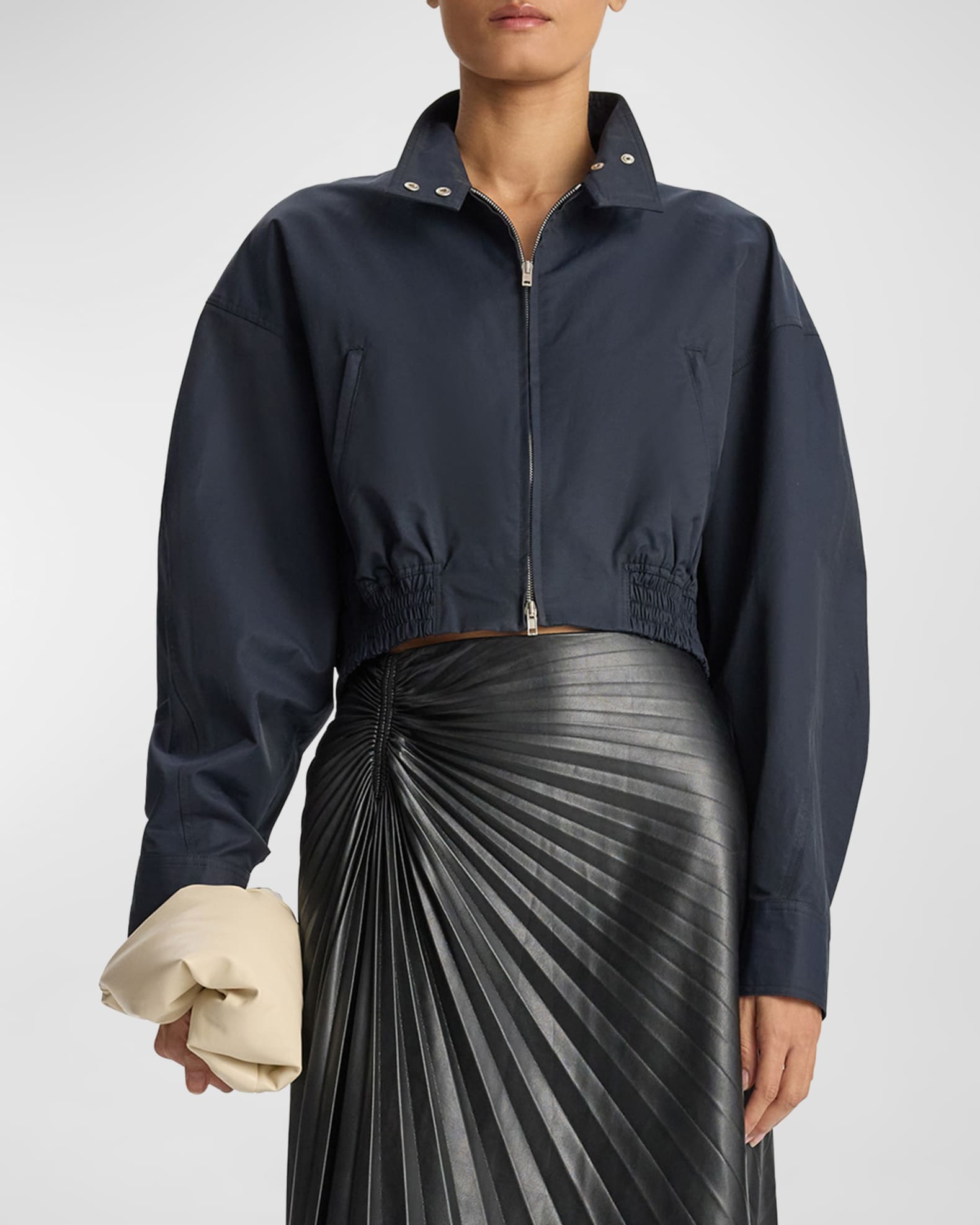 A.L.C. Elliot Cropped Bomber Jacket | Neiman Marcus