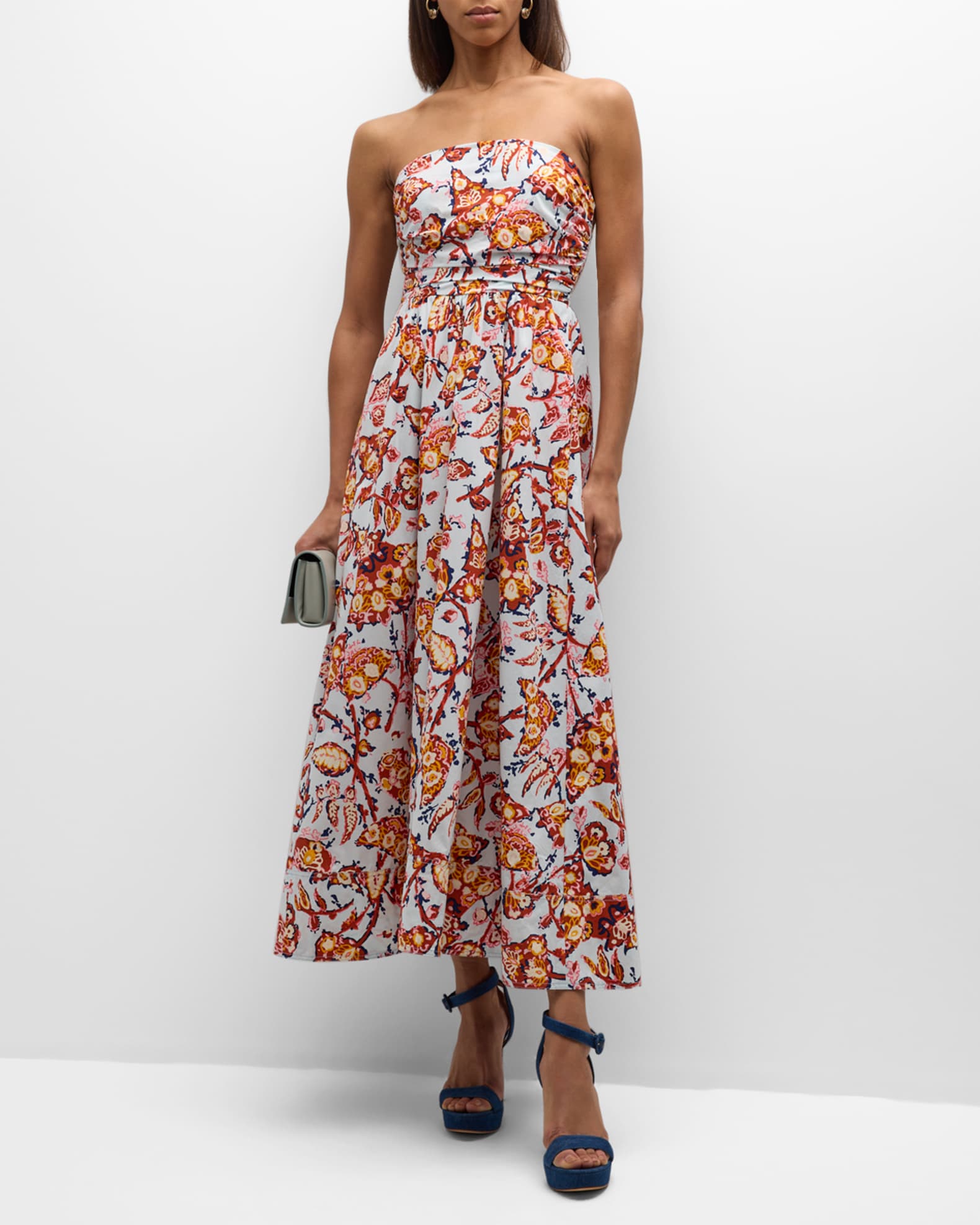 A.L.C. Tate Strapless A-Line Maxi Dress | Neiman Marcus