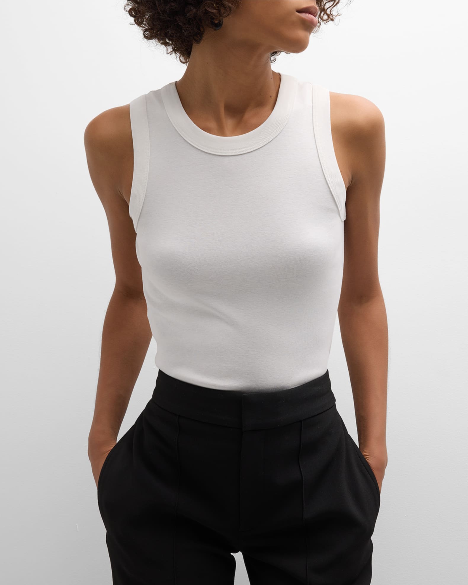 A.L.C. Hadley Classic Cotton Tank Top | Neiman Marcus