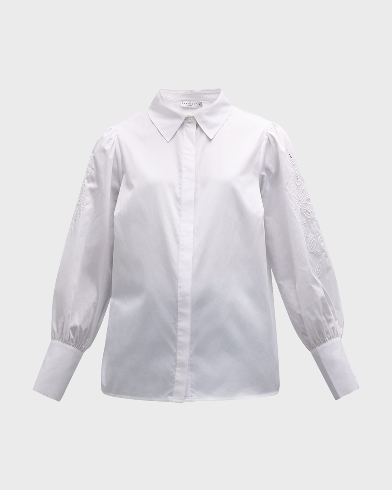 Harshman Devlin Eyelet Embroidered Cotton Shirt Neiman Marcus