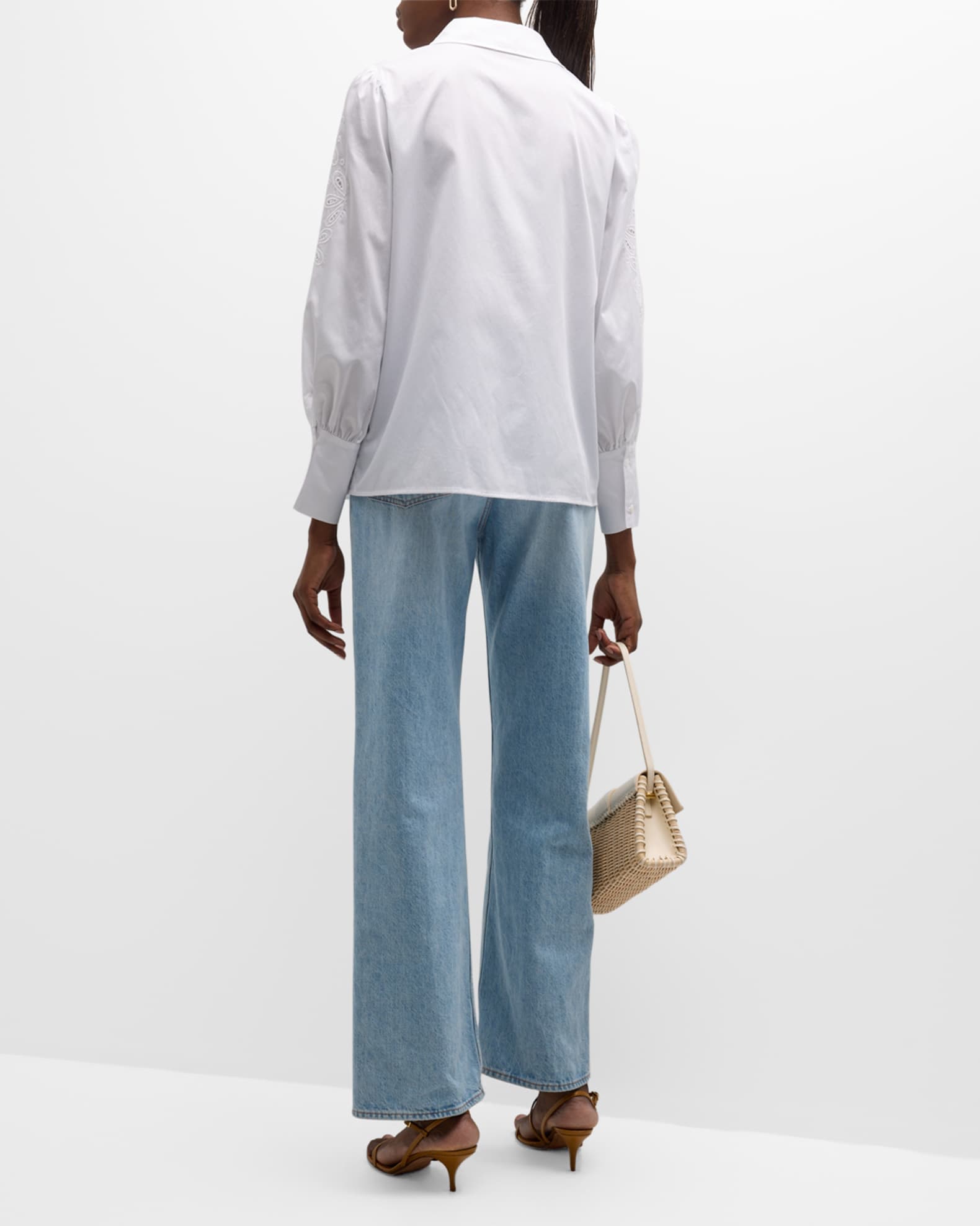 Harshman Devlin Eyelet Embroidered Cotton Shirt Neiman Marcus