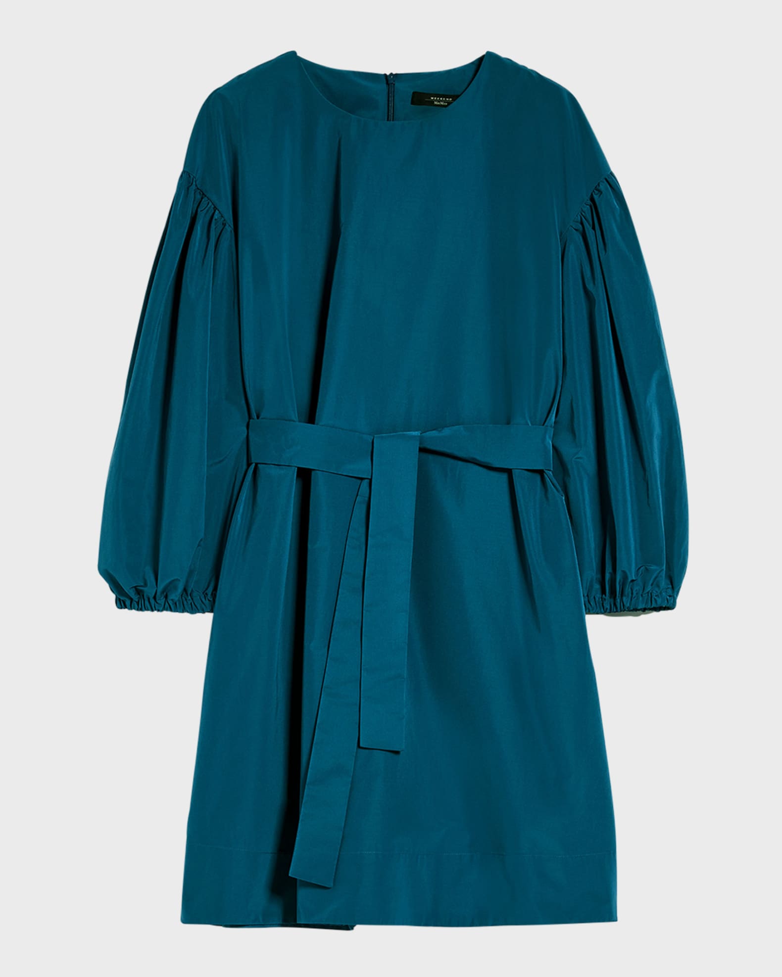 Weekend Max Mara Jangy Blouson-Sleeve Taffeta Mini Dress | Neiman Marcus