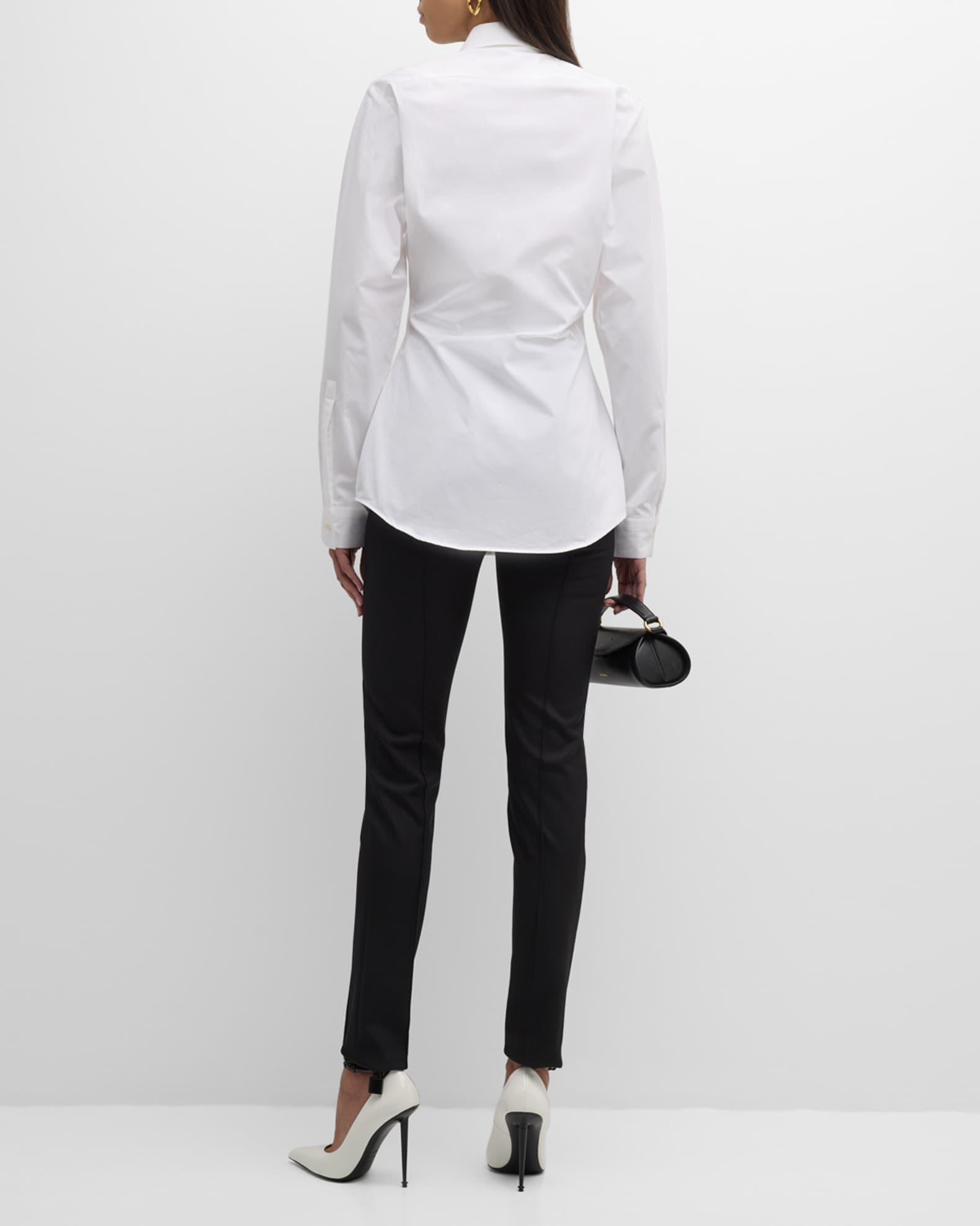 Rohe Long-Sleeve Shaped Poplin Shirt | Neiman Marcus