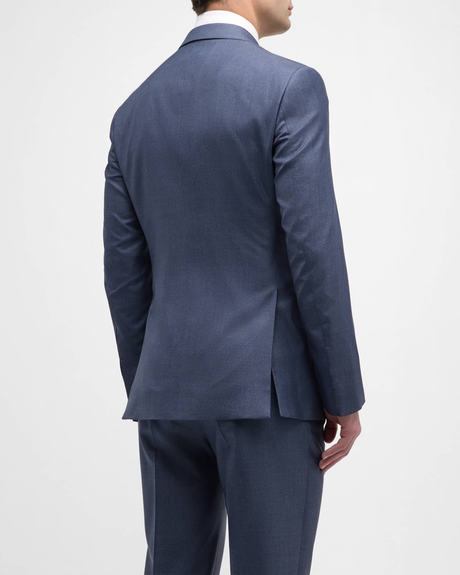Giorgio Armani Men's Textured Wool-Silk Solid Classic Fit Suit | Neiman ...