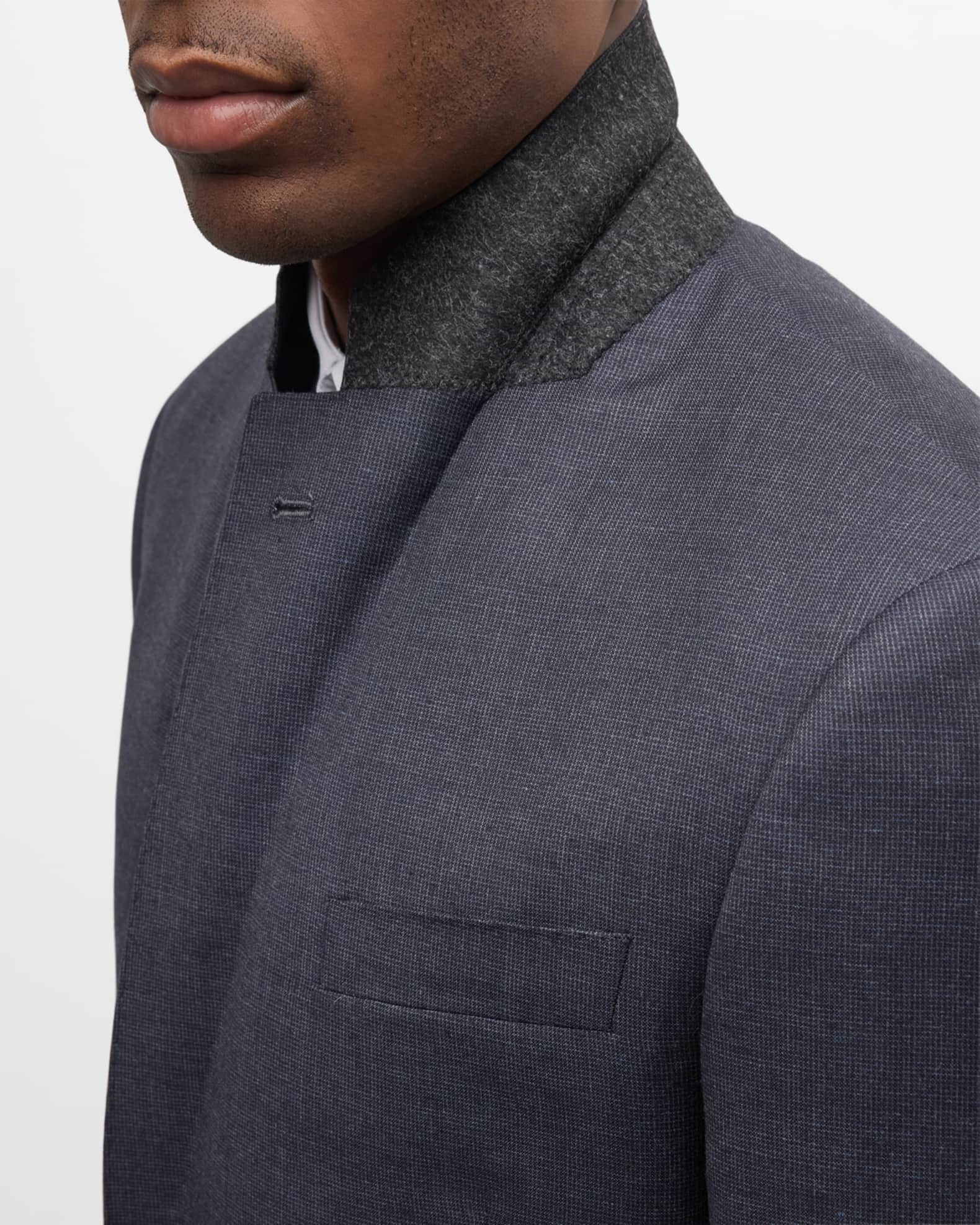 Giorgio Armani Men's Micro-Pattern Wool Suit | Neiman Marcus