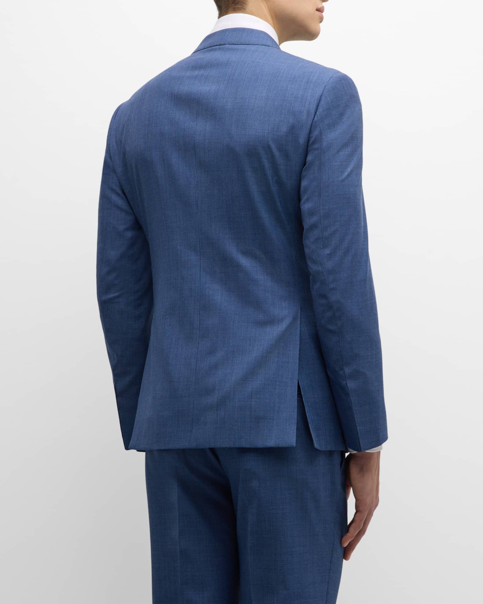 Giorgio Armani Men's Micro-Pattern Wool Suit | Neiman Marcus