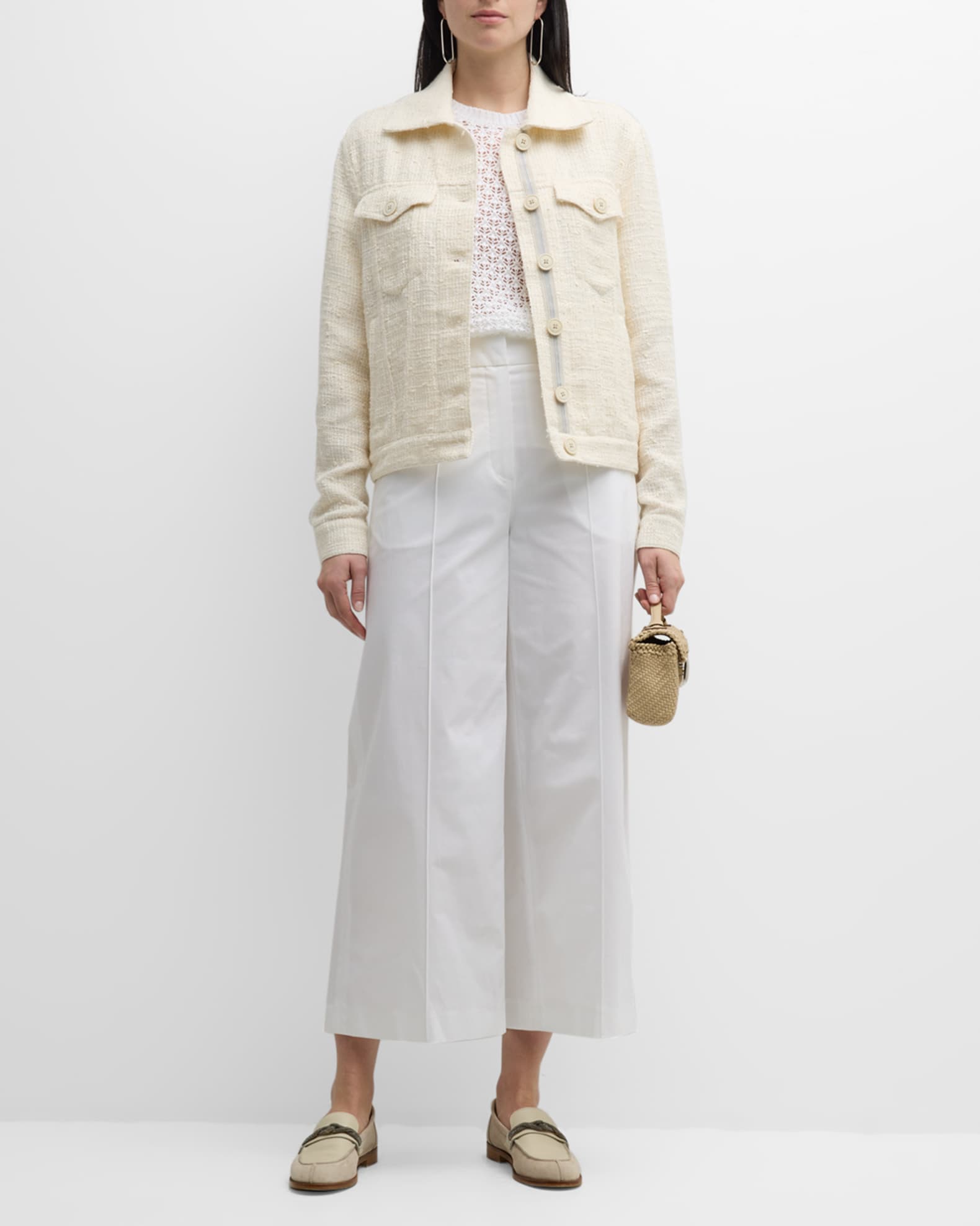 Eleventy Button-Down Tweed Jacket | Neiman Marcus