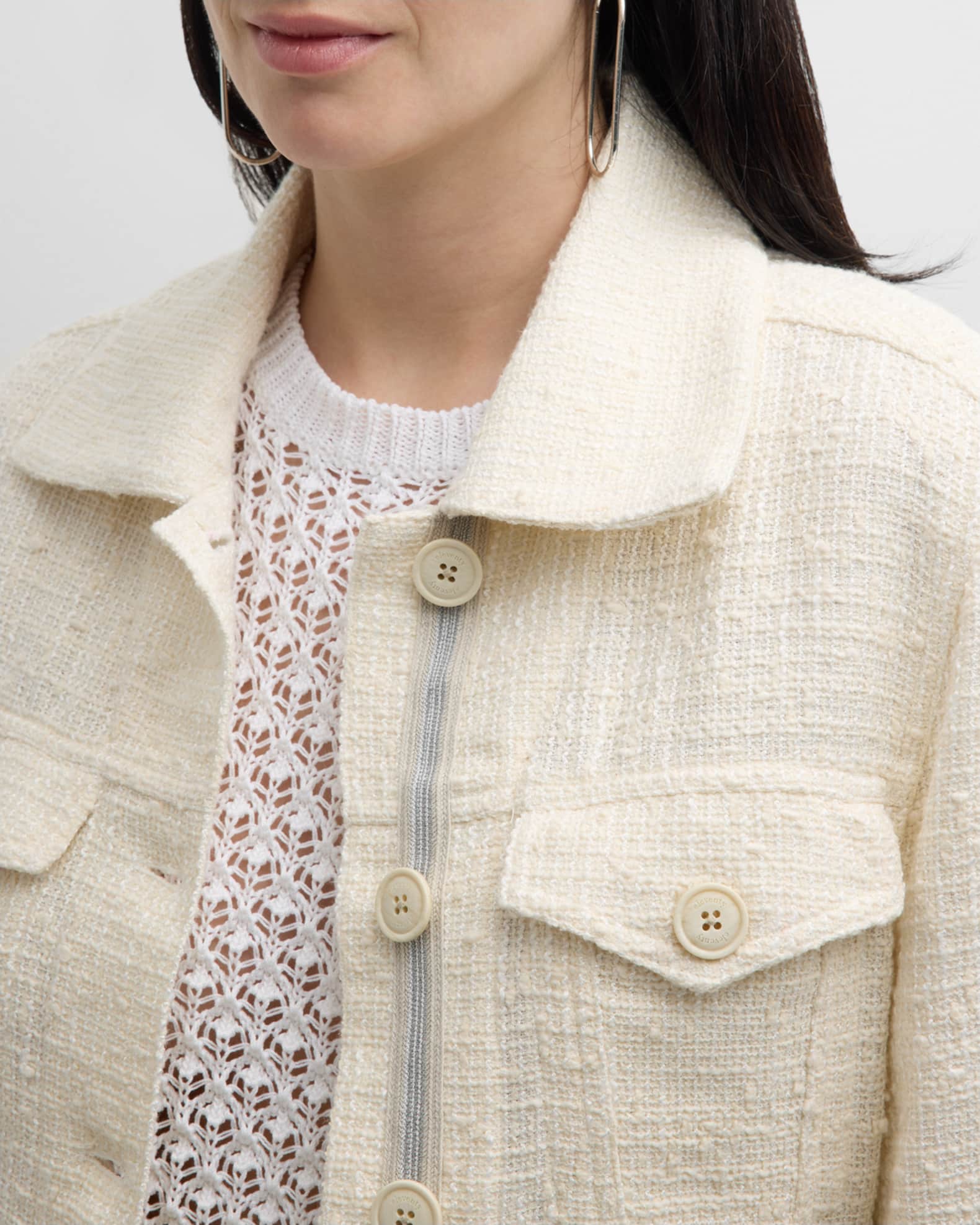 Eleventy Button-Down Tweed Jacket | Neiman Marcus