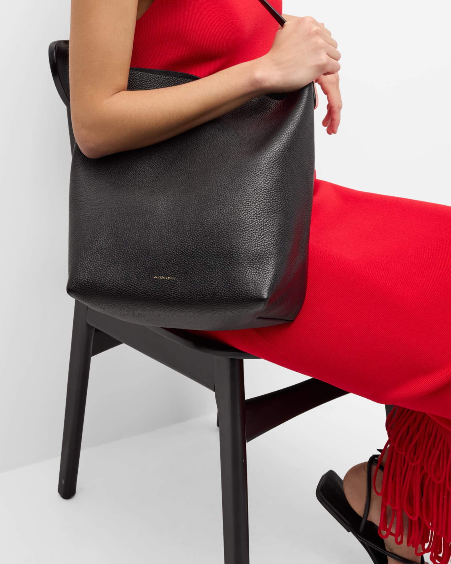 Mansur Gavriel Cabas Everyday Leather Tote Bag | Neiman Marcus