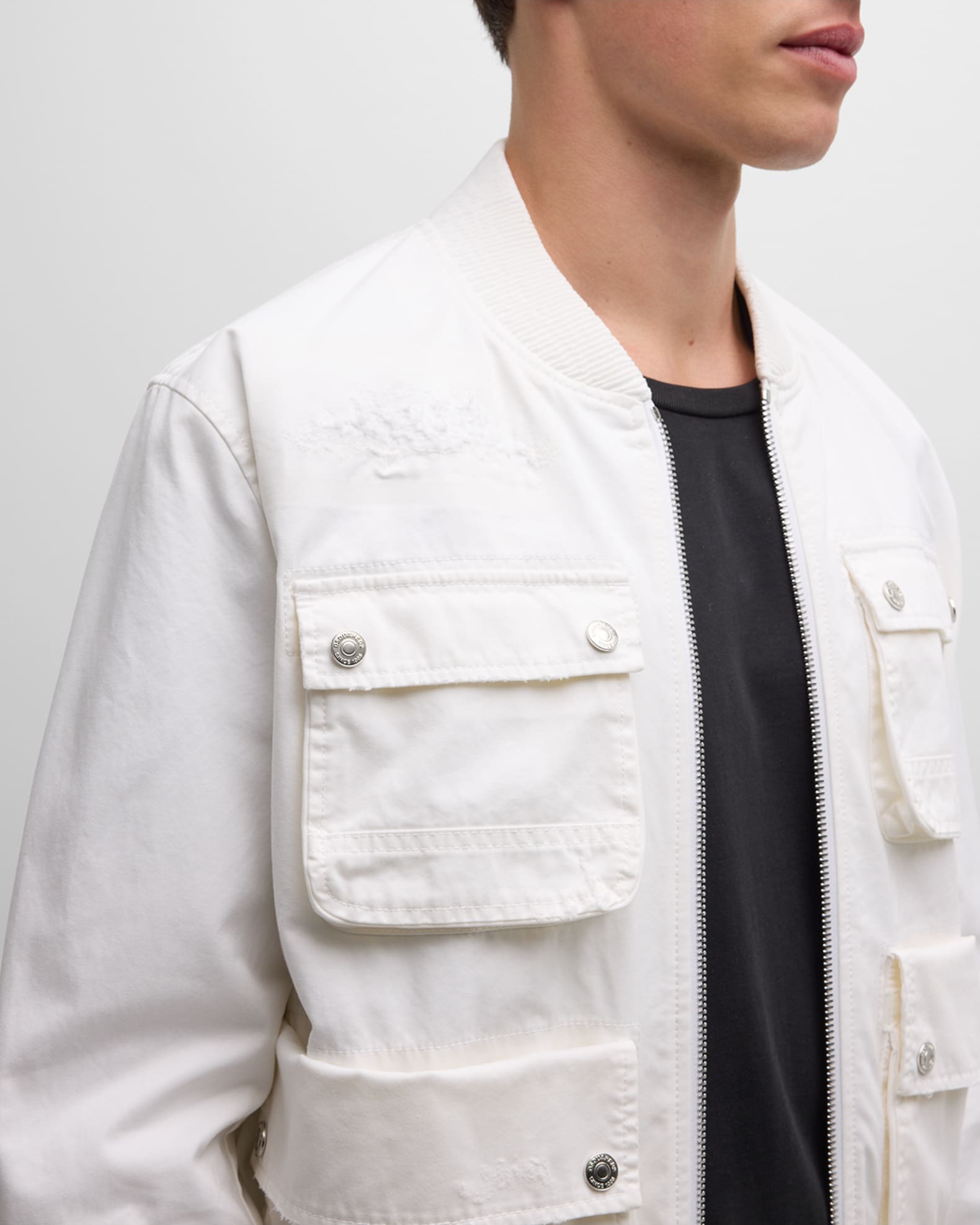Dsquared2 Men's Multi-Pocket Cargo Bomber Jacket | Neiman Marcus