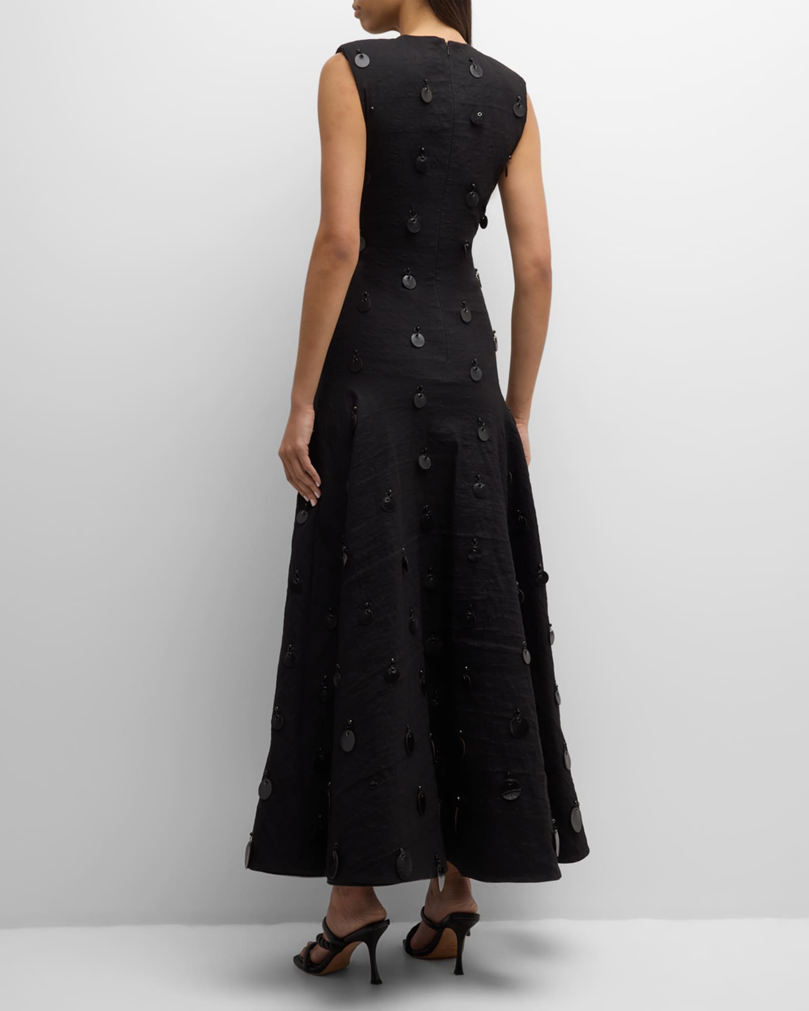 Brandon Maxwell The Flora Sequined Maxi Dress | Neiman Marcus