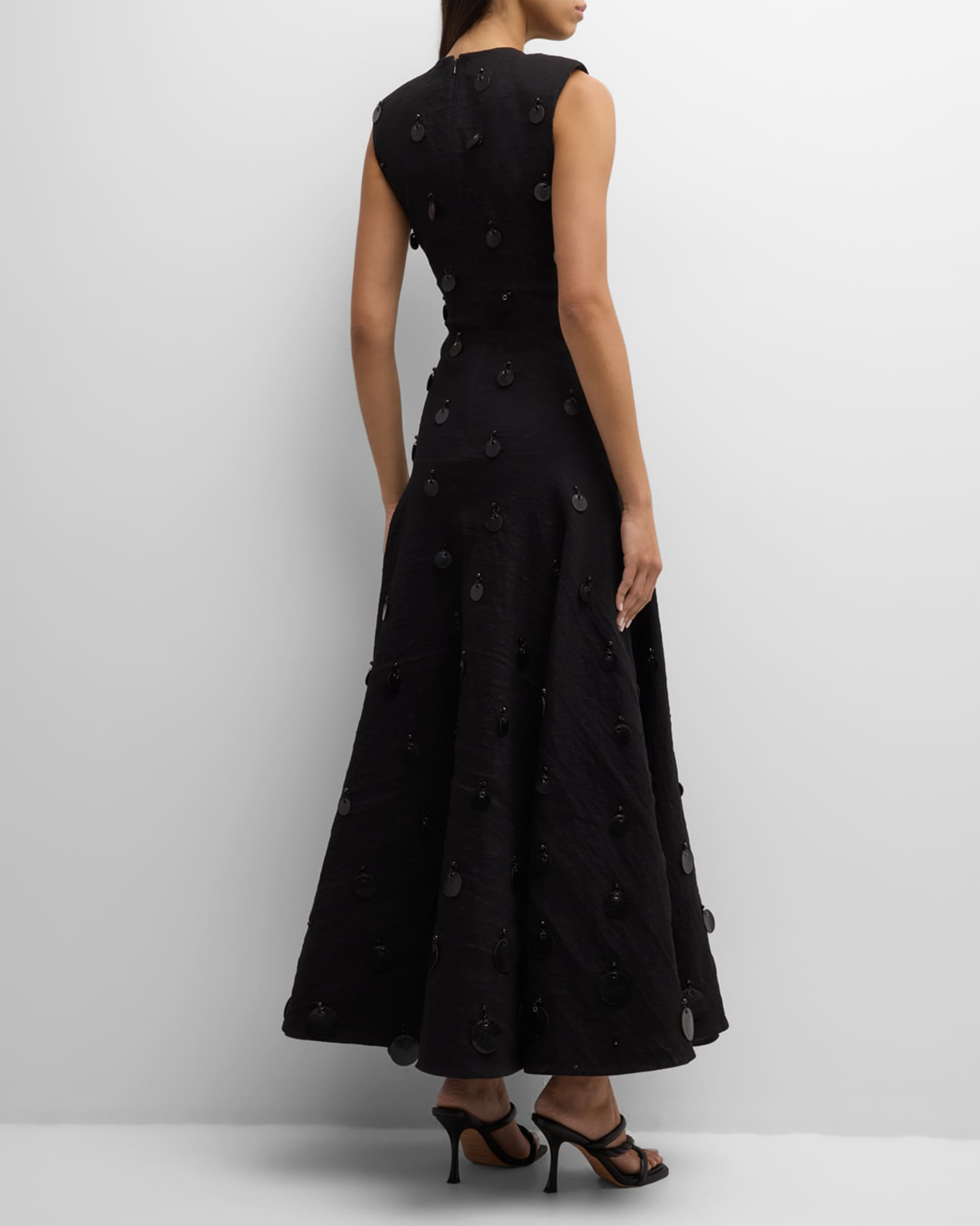 Brandon Maxwell The Flora Sequined Maxi Dress | Neiman Marcus