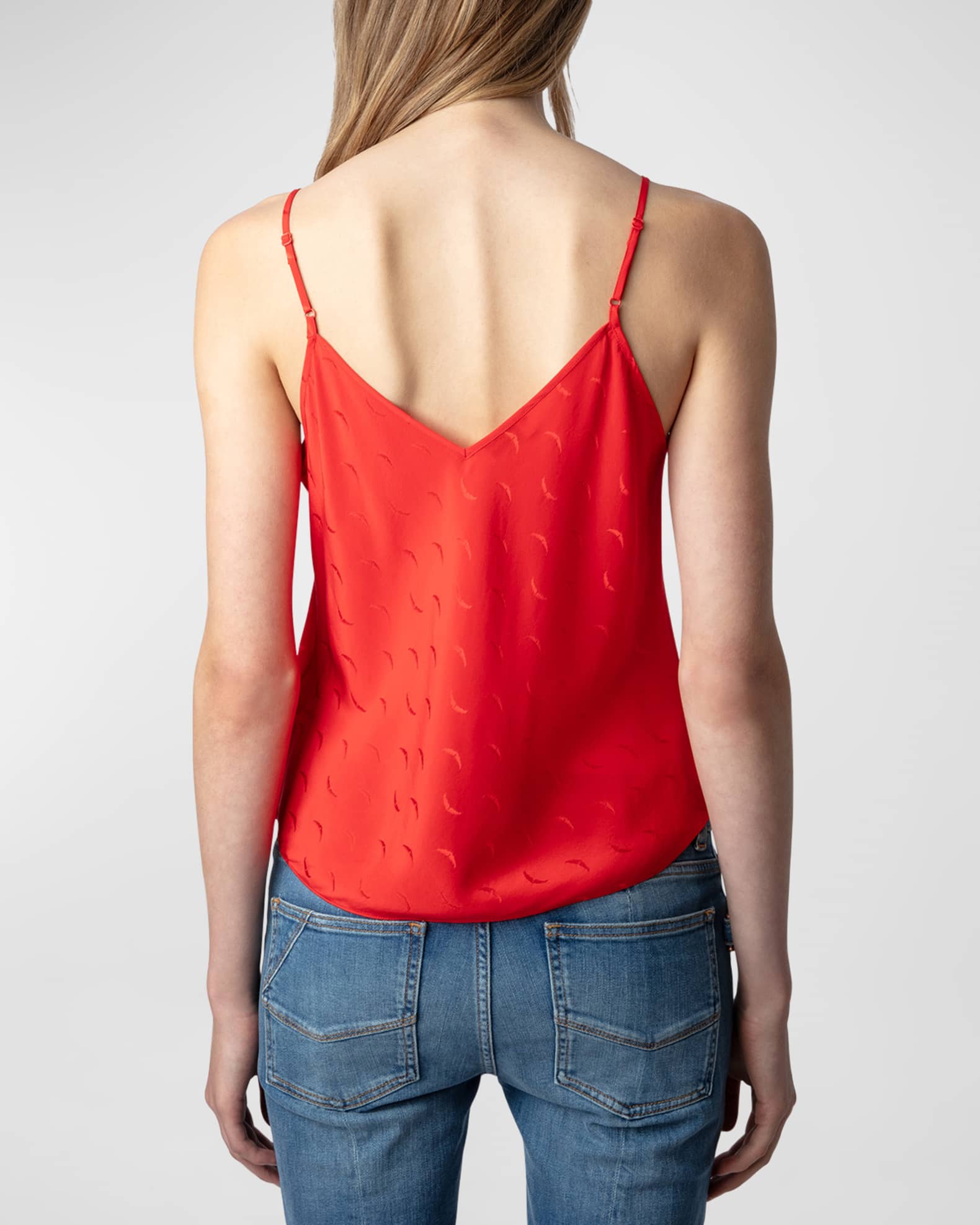 Zadig & Voltaire Casel Jacquard Wings Tank Top | Neiman Marcus