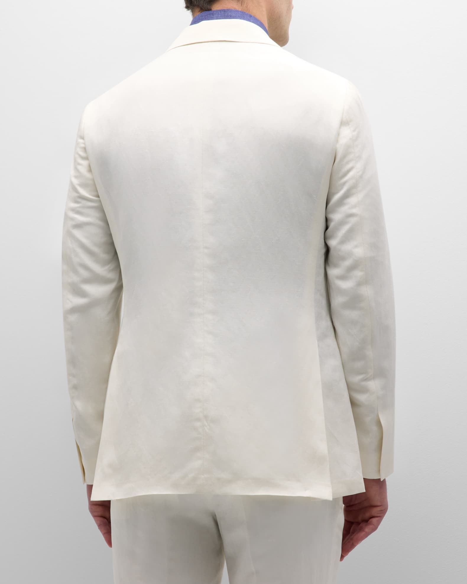 Canali Men's Linen-Silk Solid Suit | Neiman Marcus